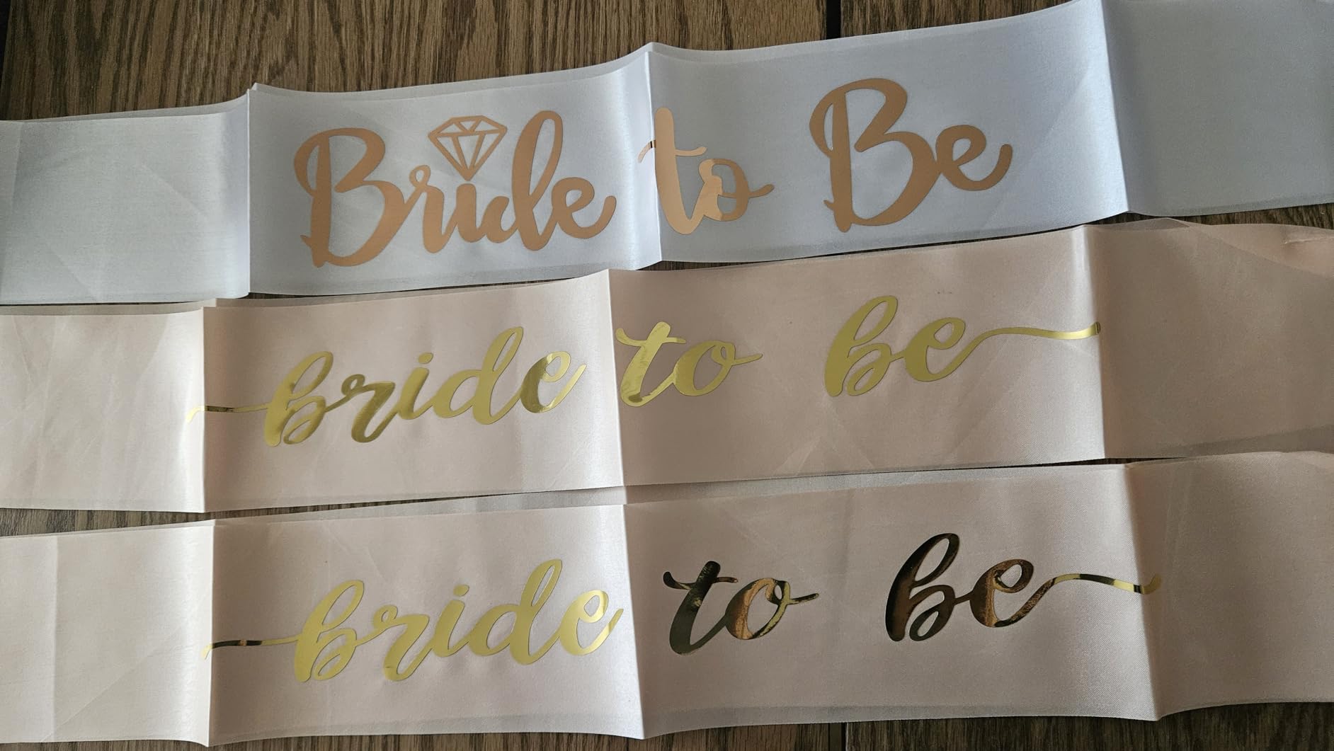 Alledomain 7Pcs Team Bride Sash Set - 1 White Bride to Be Sash & 6 Team ...