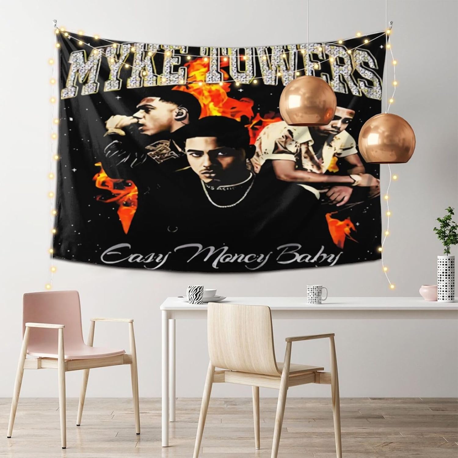 Amazon.com: StevenJMoran Tapestry Myke Rapper Towers Wall Hanging ...