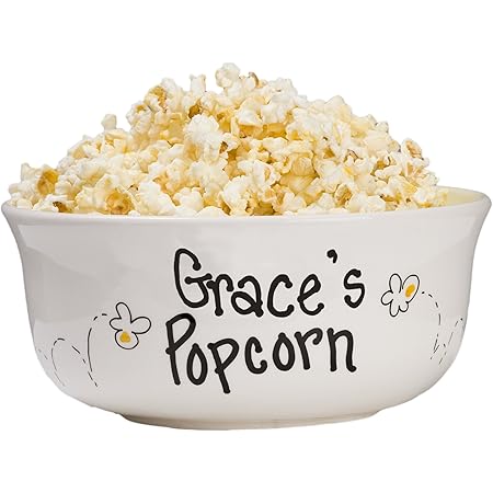Amazon.com: Personalized Ceramic Popcorn Bowl : Home & Kitchen
