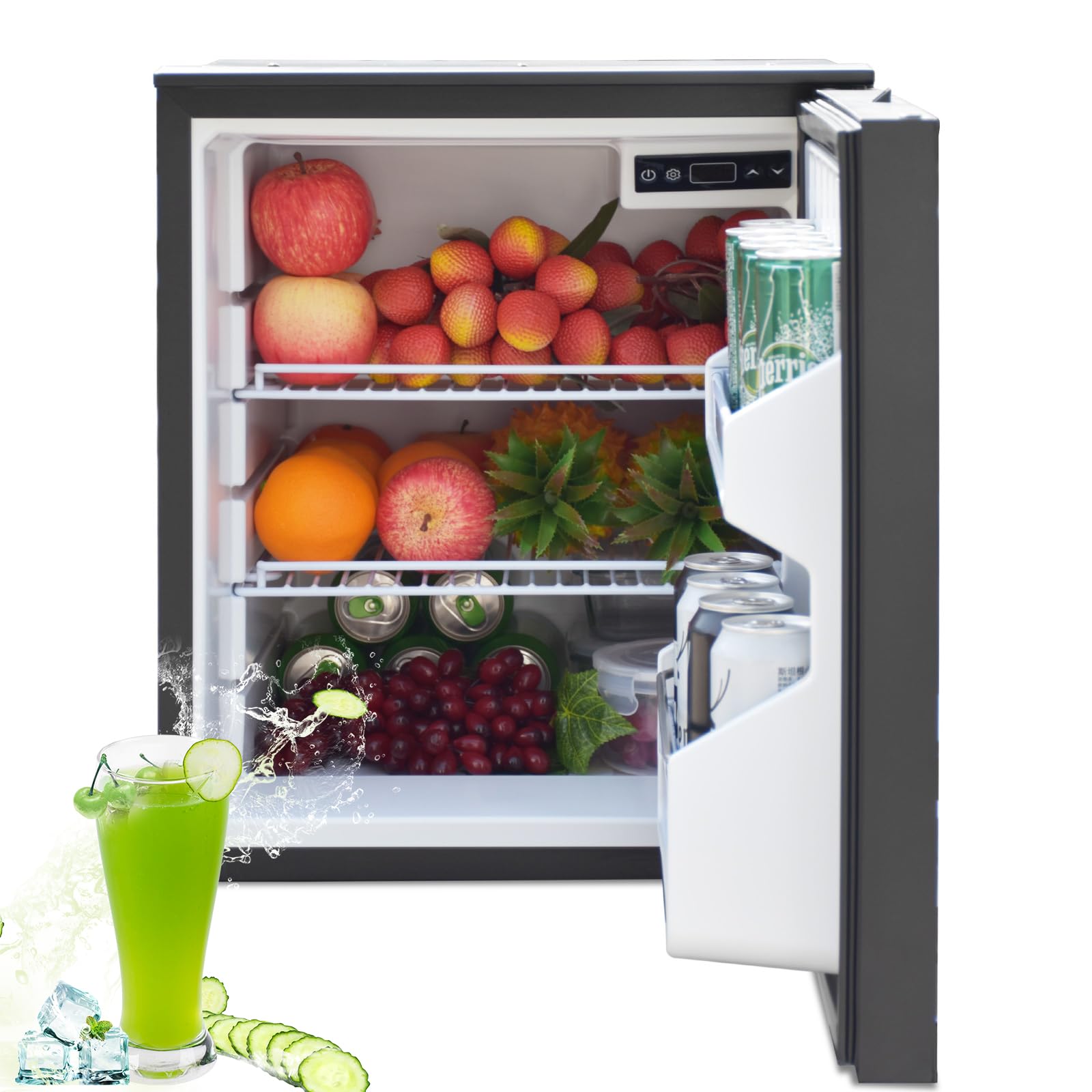 Amazon.com: RV Refrigerator 12V, RV Fridge 2.1 Cu.Ft, Camper ...