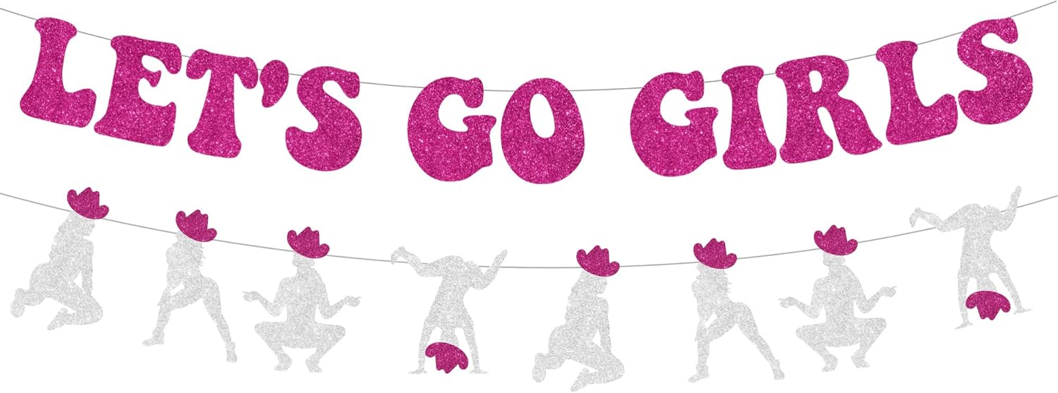 Amazon.com: Let’s Go Girls Bachelorette Decorations, Let’s Go Girls ...