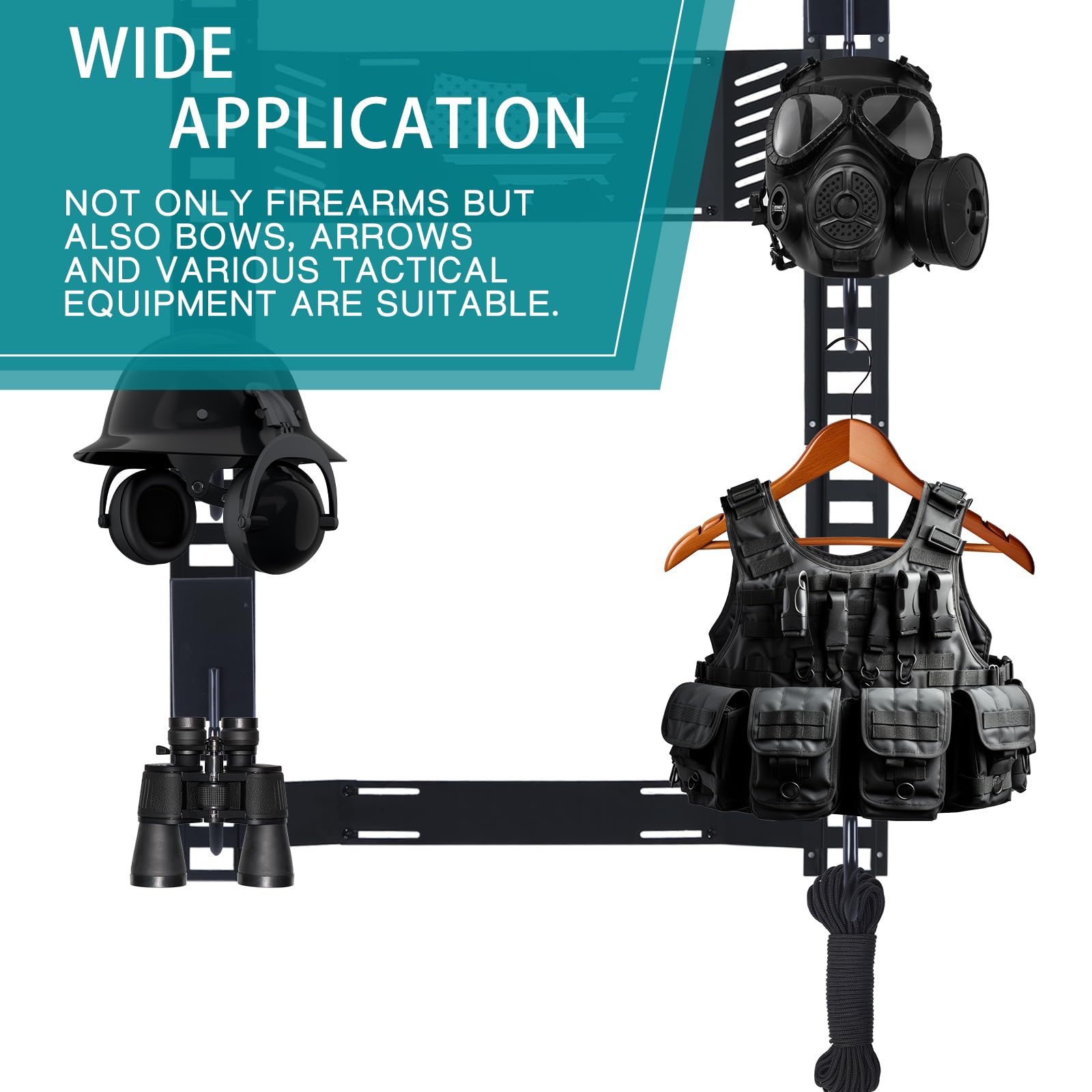 Snapklik.com : Wenqik Gun Rack Wall Mount Horizontal Heavy Duty Steel ...