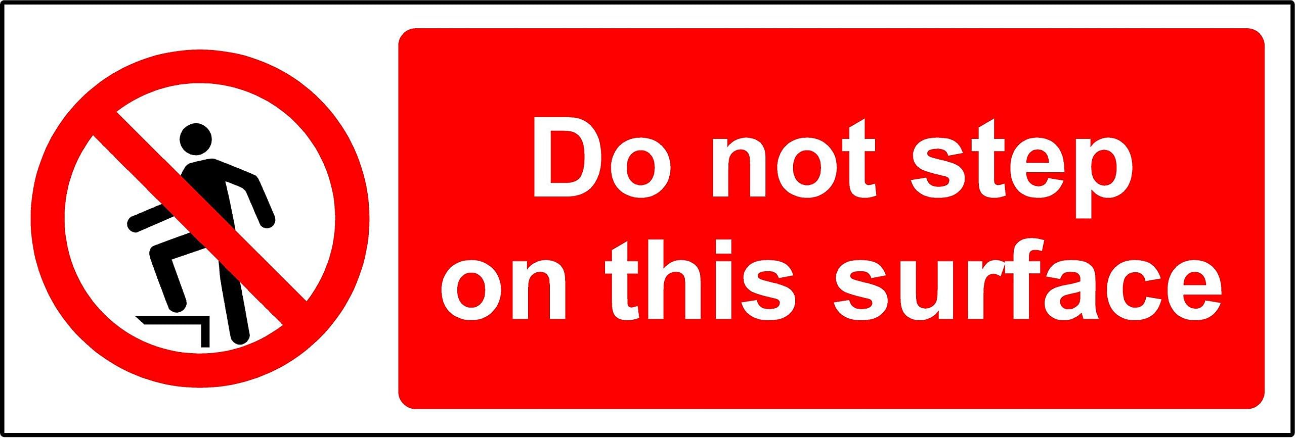 Prohibition signs Do not sit here Safety sign - Self adhesive sticker ...