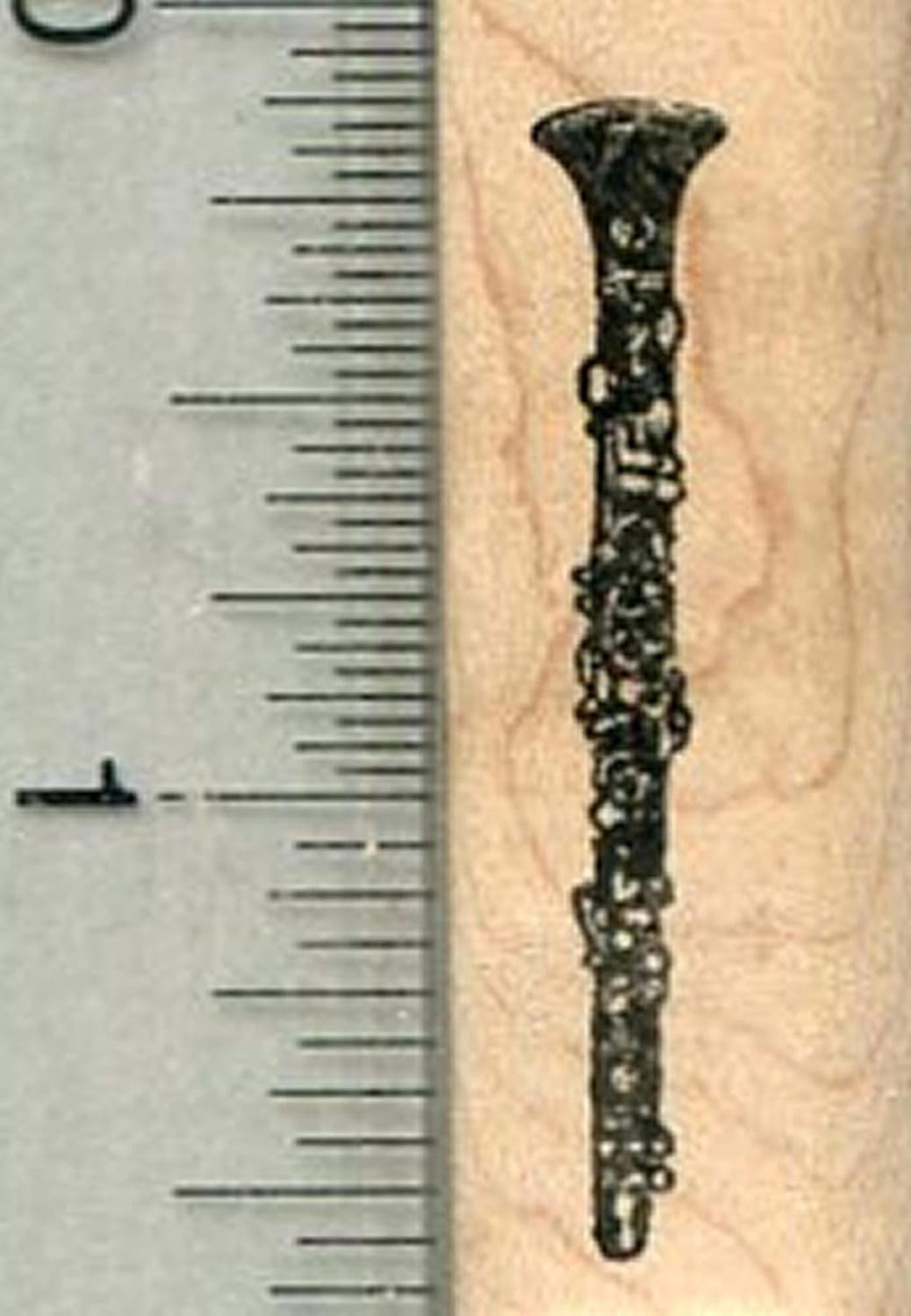 Amazon.com: Tiny Clarinet Rubber Stamp, Woodwind Musical Instrument ...