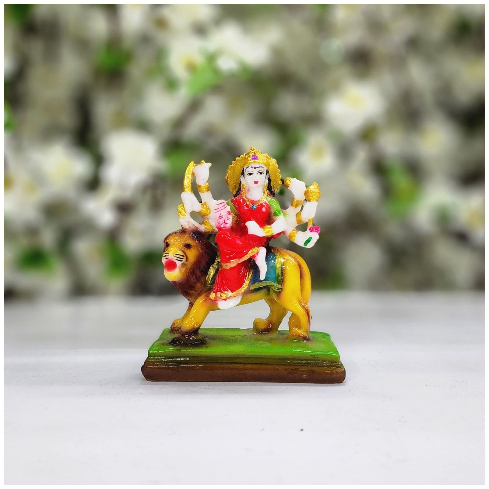 Buy AtoZ India Cart Durga Ma Statue in Resin Hindu Goddess Statue Durga ...