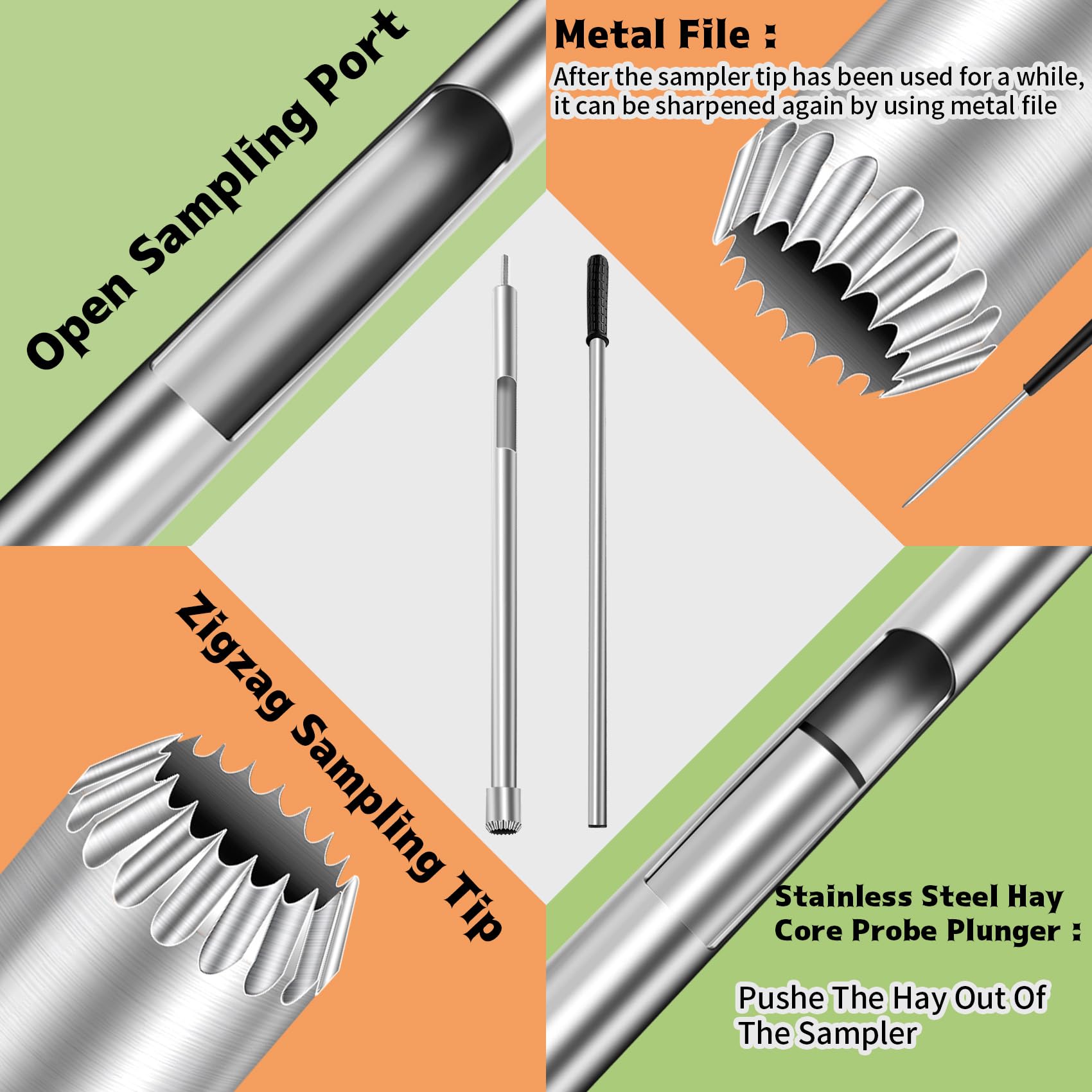 Snapklik.com : OEM Upgrade Upgraded Hay Probe Bale Sampler, 26in ...