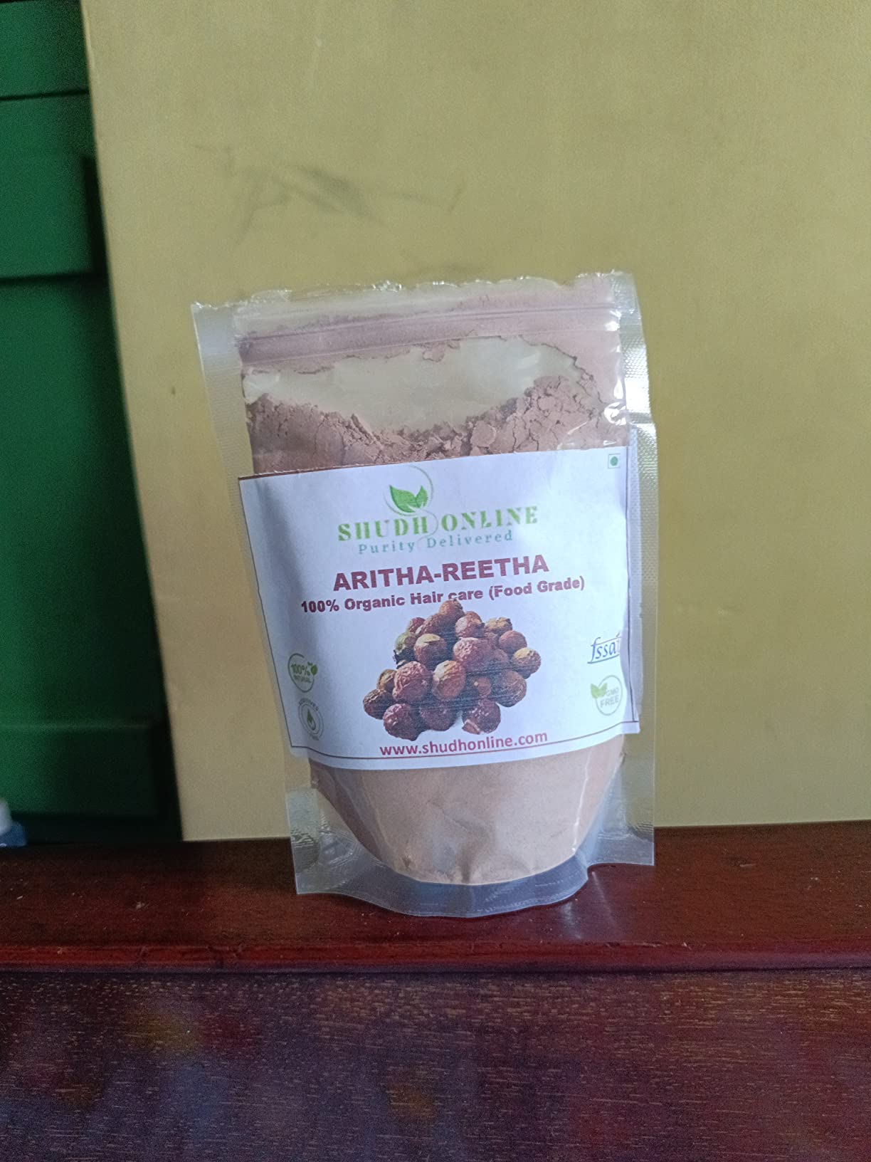 Organic Reetha Powder, Kunkudukai powder, Aritha, Ritha, Soapnut (100 ...
