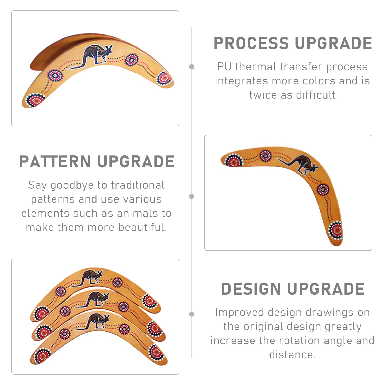 1 Piece Dart, Outdoor Boomerang, Children Adult Boomerang, Wooden ...