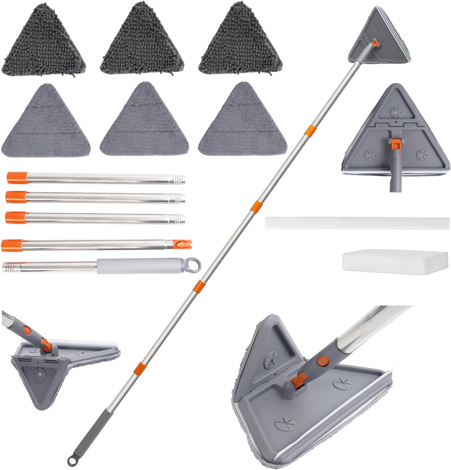 Amazon.com: Wall Cleaner Mop with Long Handle, Wall Dust Cleaning Mop ...