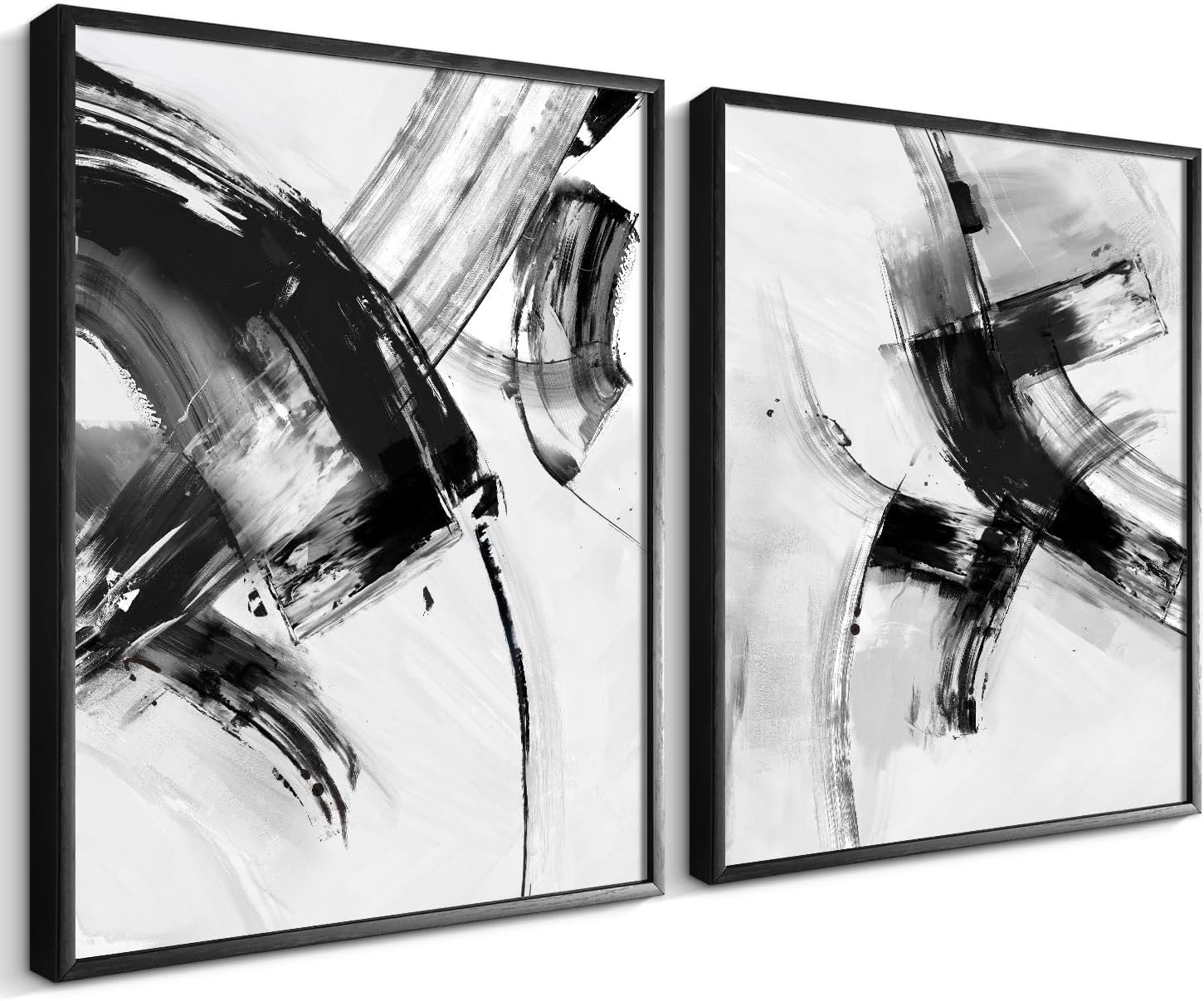 Amazon.com: Creaote Abstract Framed Wall Art for Living Room Decor, 2 ...