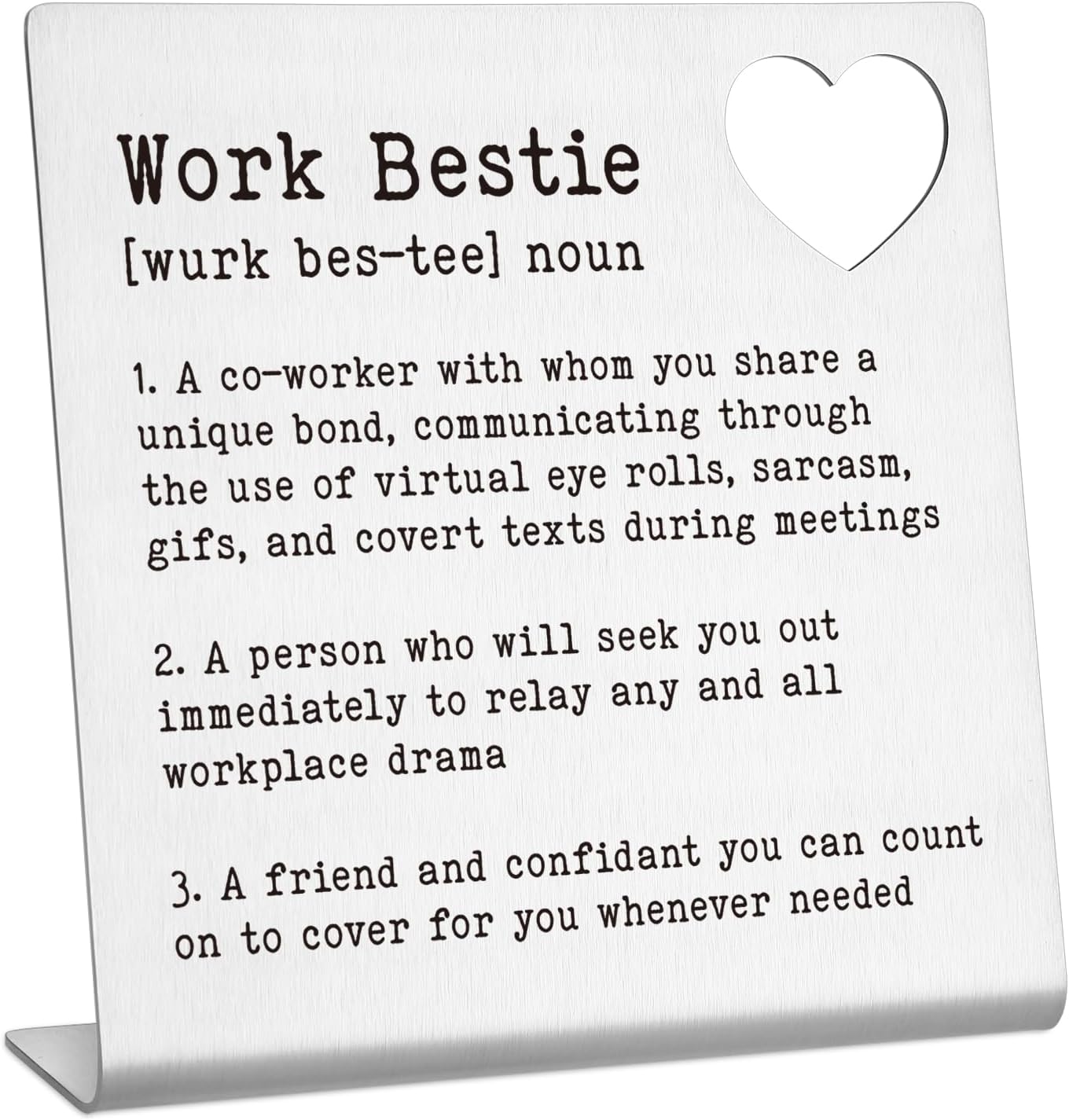 Amazon.com: Coworker Gifts Work Bestie Definition Clear Desk Decorative ...