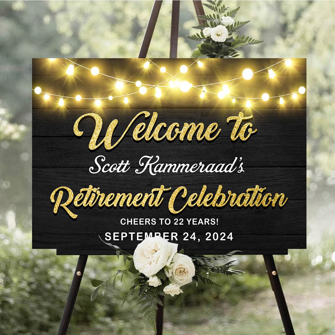 Amazon.com : Personalized Retirement Welcome Sign, Retirement ...