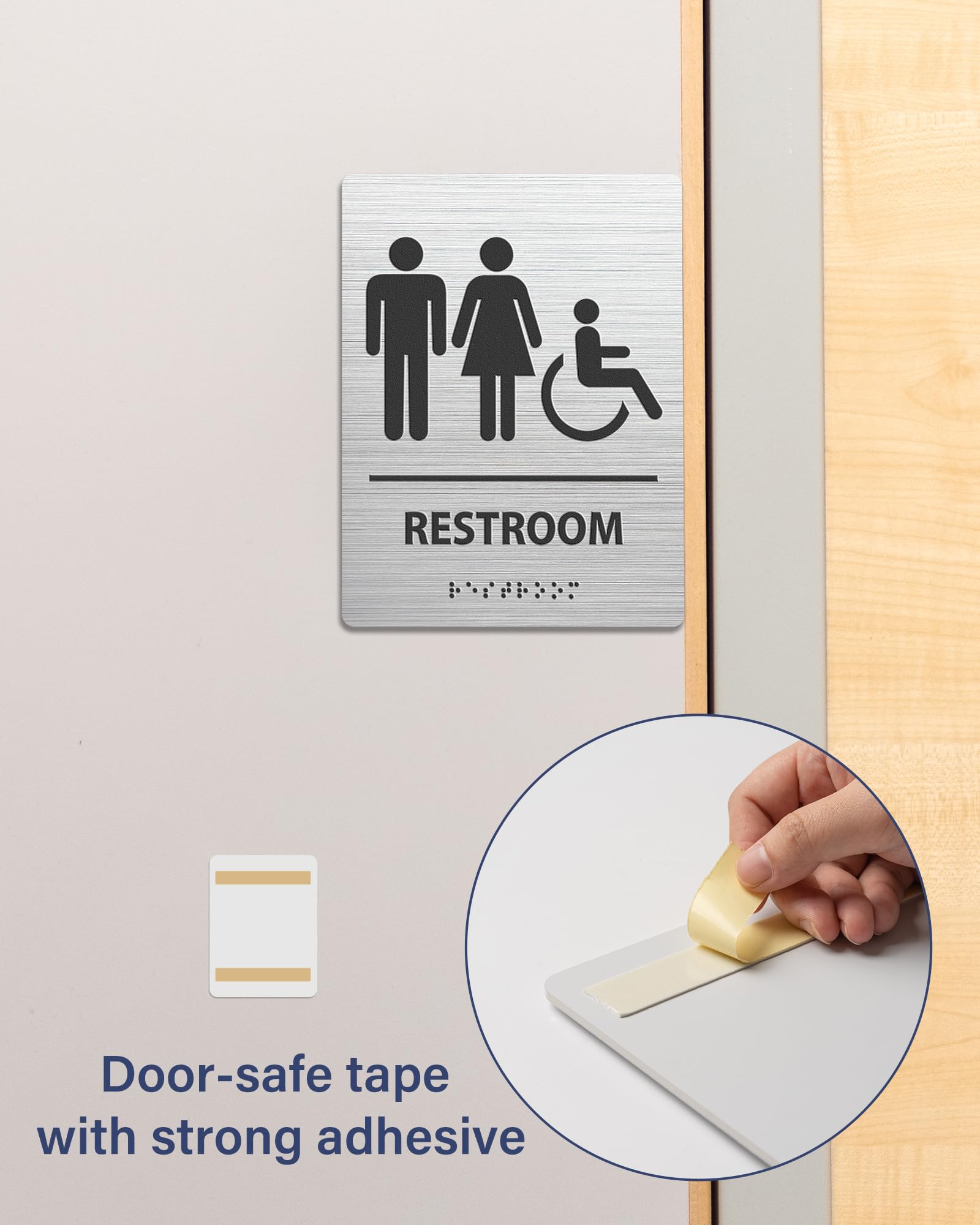 Workplace Bathroom Signs Restroom Signs | Modern, Elegant & Custom