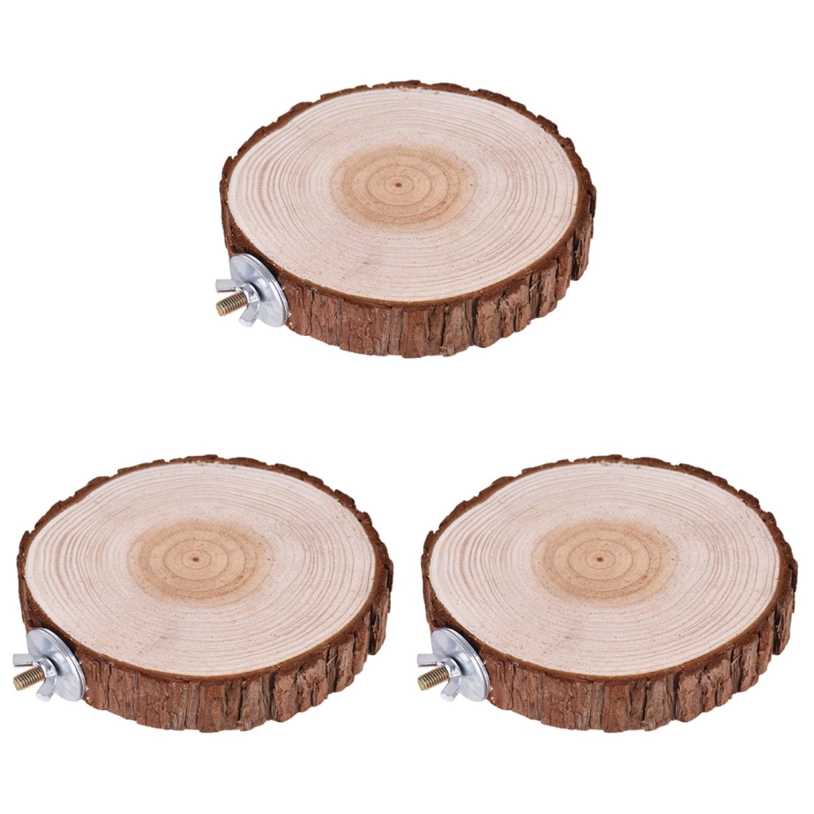 Amazon.com : FRCOLOR 3pcs Round Wooden Springboard Pet Platform Stand ...