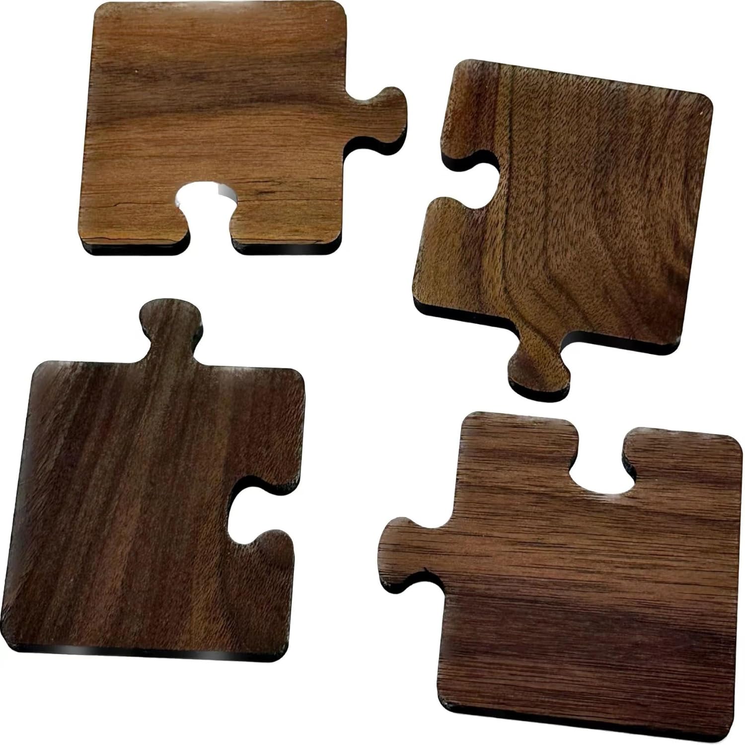 Amazon.com: Wood Coasters Table Walnut Coaster Set of 4 Wooden Coaster ...