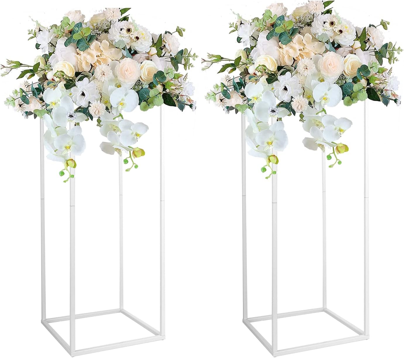 Amazon.com: Bigsee 2pcs 23.6in Tall White Centerpieces for Table ...
