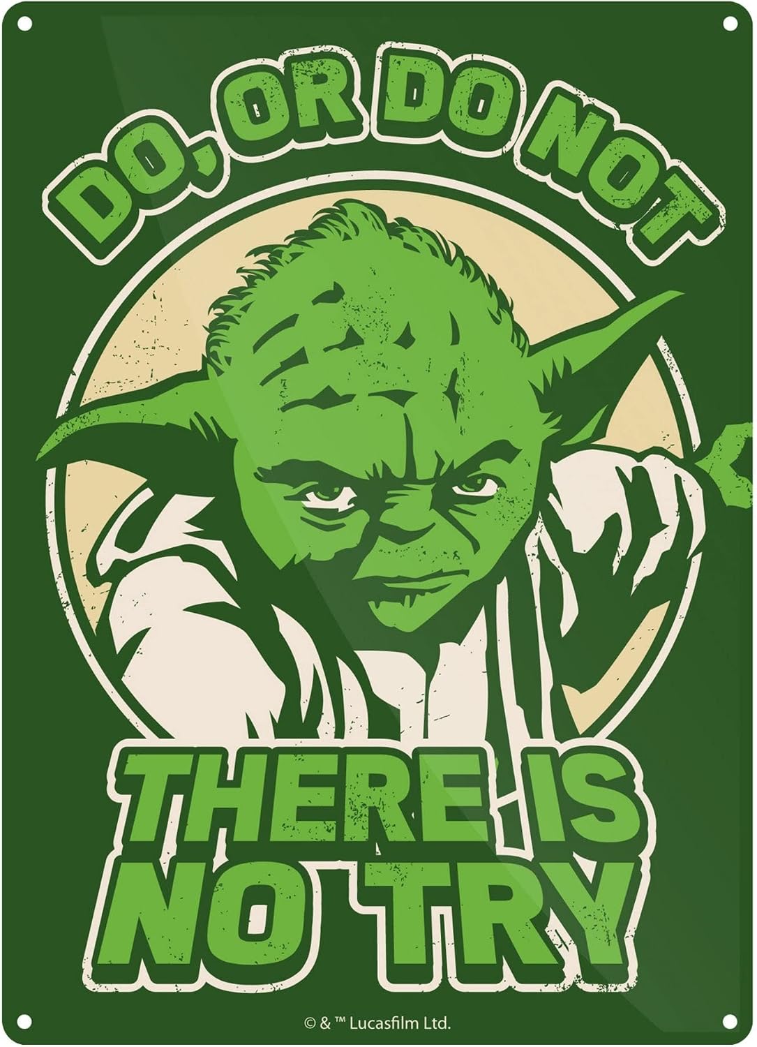 Amazon.com: Star Wars Yoda "Do Or Do Not. There Is No Try" A5 Steel ...