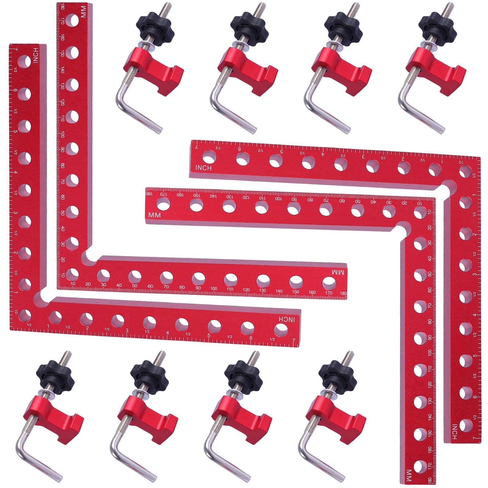 Corner Clamps for Woodworking, CRAFTFORCE 5.5" x 5.5" 90 Degree Clamp ...