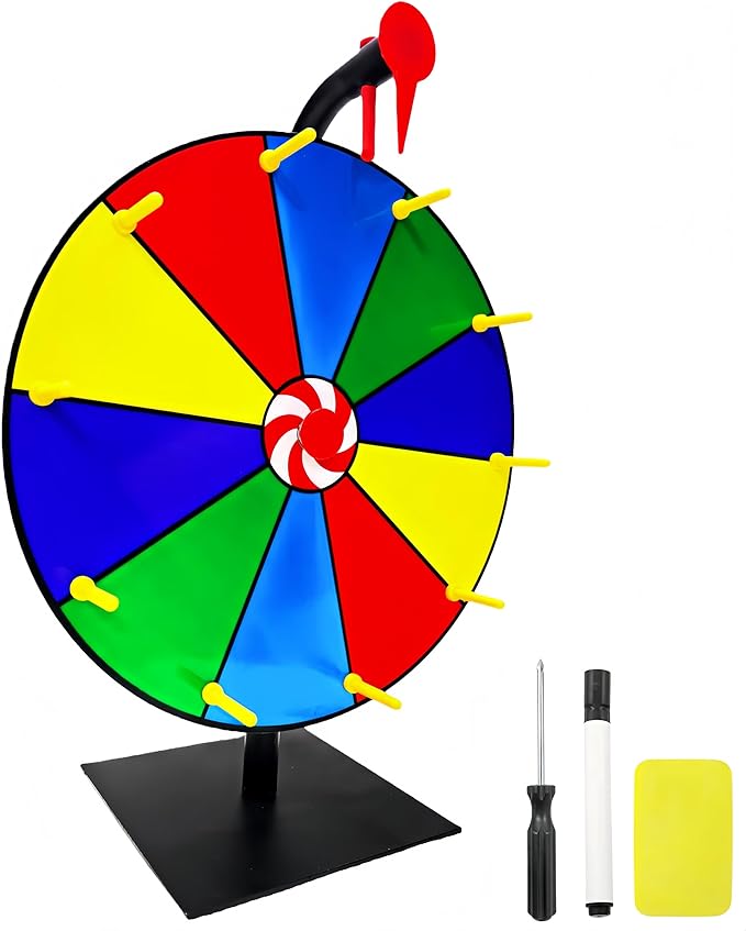 Amazon.com: Kuguar 12Inch Heavy Duty Spinning Prize, 10 Slots Prize ...
