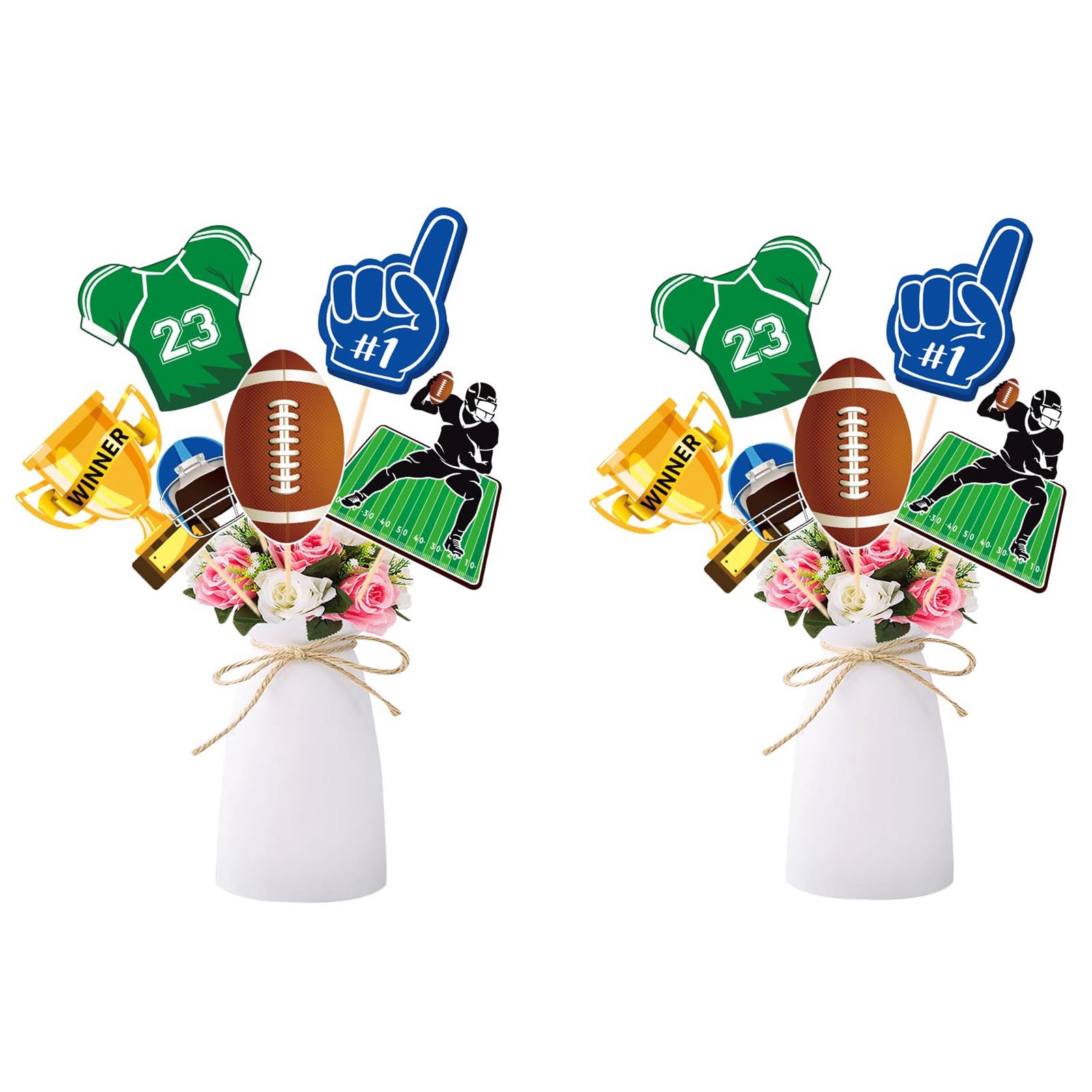 Amazon.com: Football Centerpieces Sticks 10pcs Rugby Football Theme ...