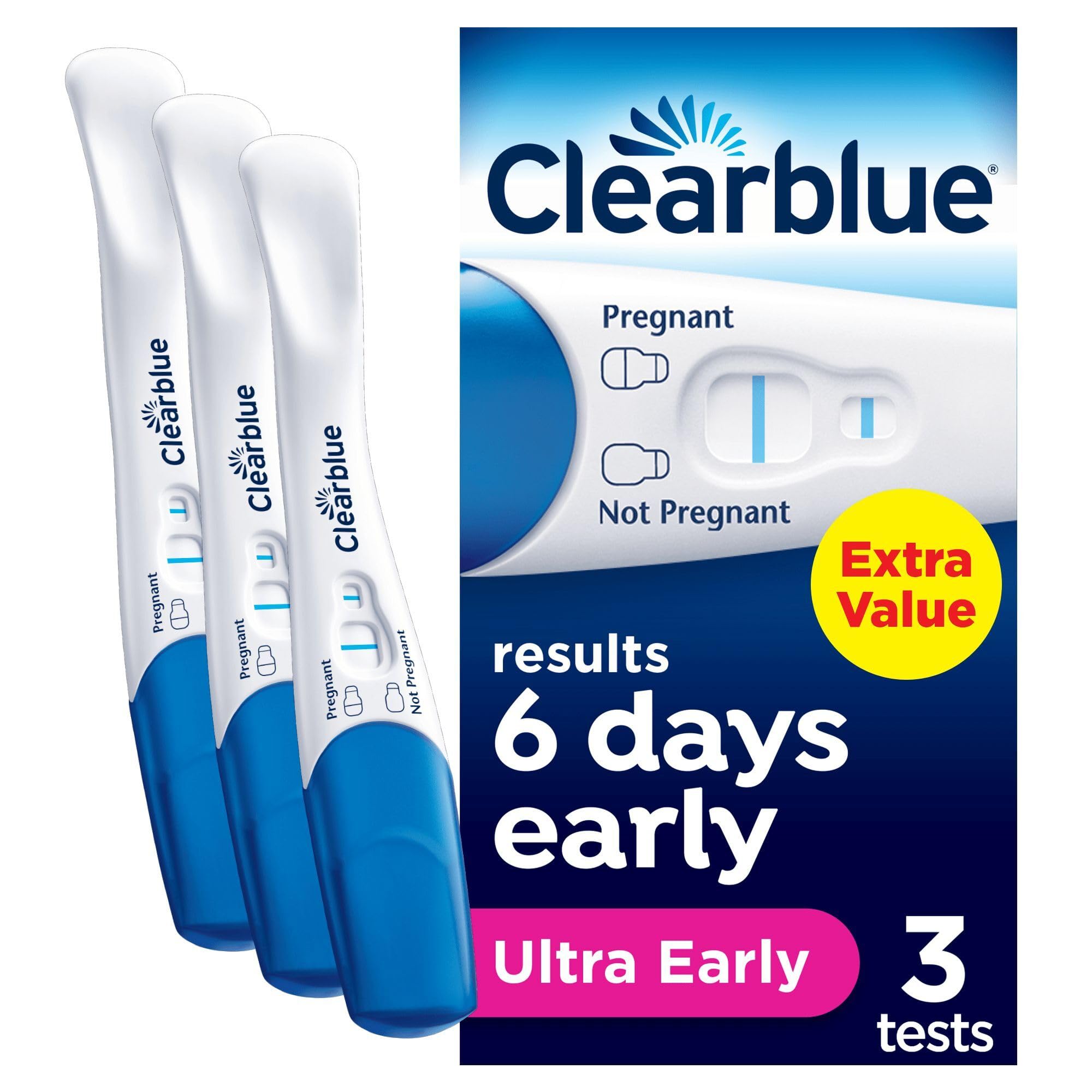 Clearblue Pregnancy Tests, Early Detection Pregnancy Test, Results 6 ...