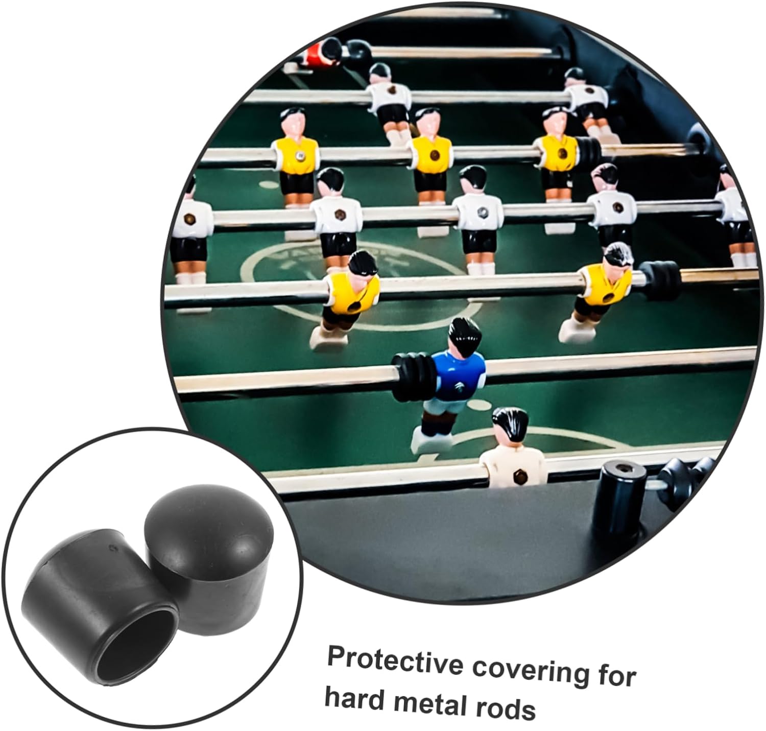 Sosoport 8pcs Football Machine Cap Foosball Handle Grips Foosball Pole ...