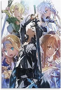 Anime Tin Signs Poster Anime Sword Art Online Sao Alice Asuna Sinon ...