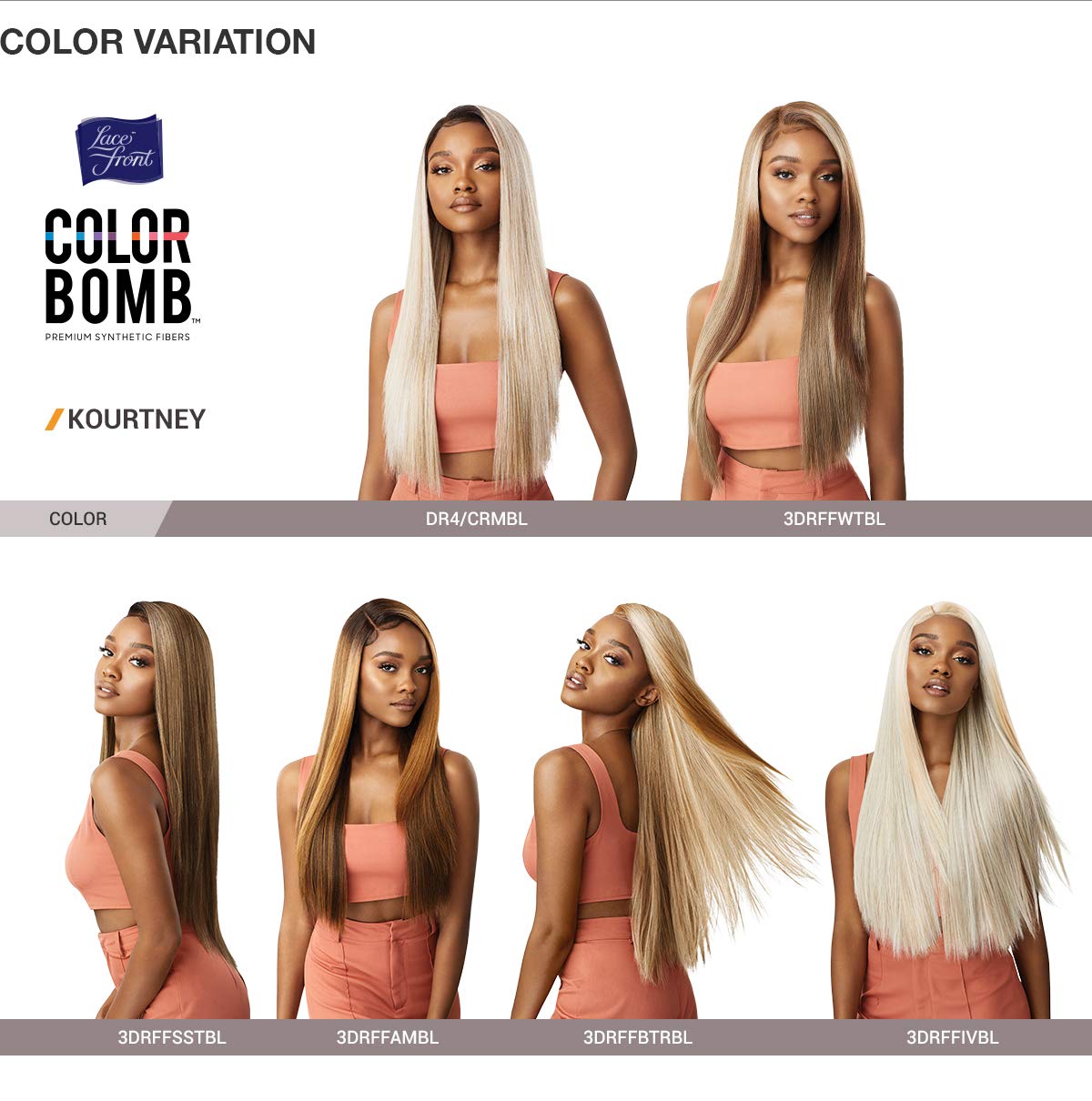 Outre LACEFRONT COLORBOMB Loose Straight Willow Tree Style Salon ...