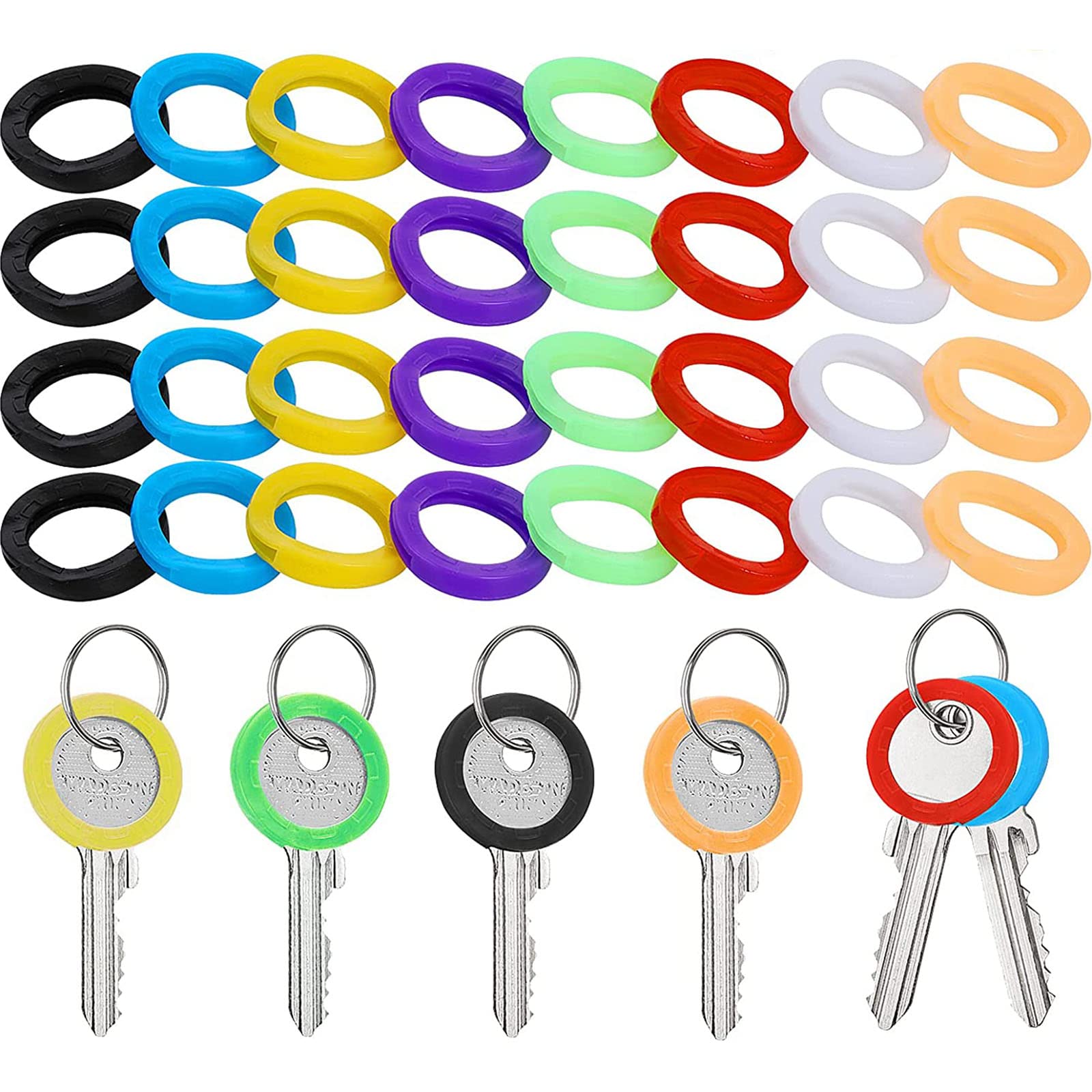 HPTKSI Arillo Identificadores de Llaves de Silicon Cubre Llaves, Tag ...