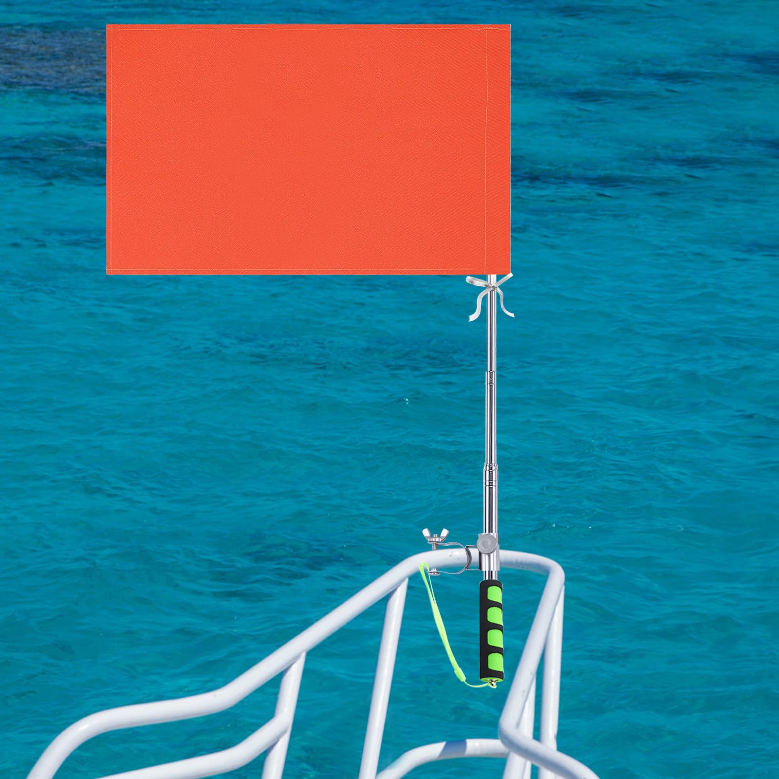 Amazon.com : XiyaxiVici Orange Boat Flag 63 Inch Adjustable Hand-Held ...