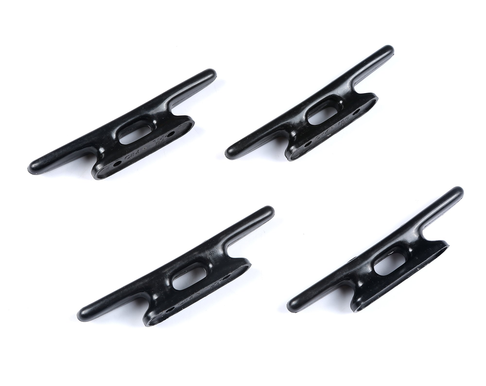 Snapklik.com : Boat Cleat Dock 4 Inch Nylon Cleats Kayak Black 4 Pack