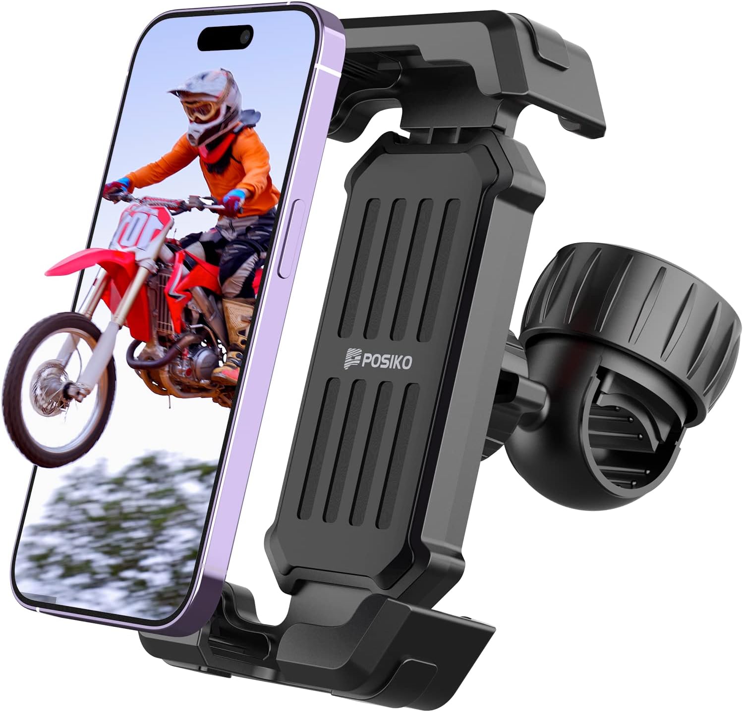 Amazon.com: POSIKO Bike Phone Mount Holder, Motorcycle Bicycle Phone ...