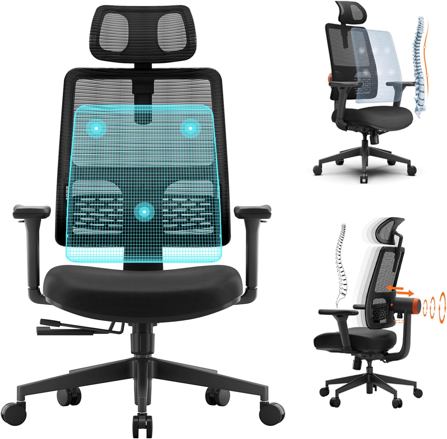 Newtral Ergonomic Office Chair,High Back Desk Chair Auto-following ...