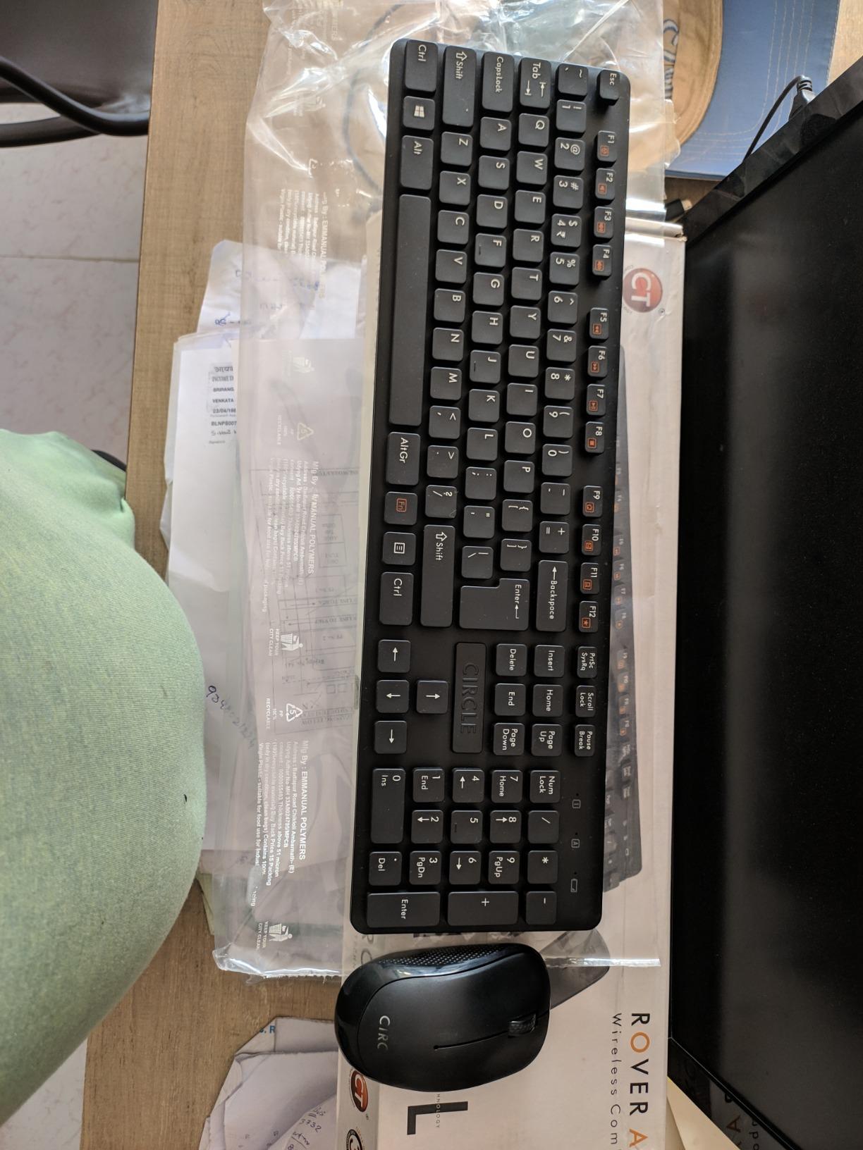 Amazon.in: Buy Rover Circle Rover A7 Wireless Combo Keyboard-Black ...