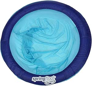 SwimWays Spring Float Papasan - Mesh Float for Pool or Lake - Dark Blue ...