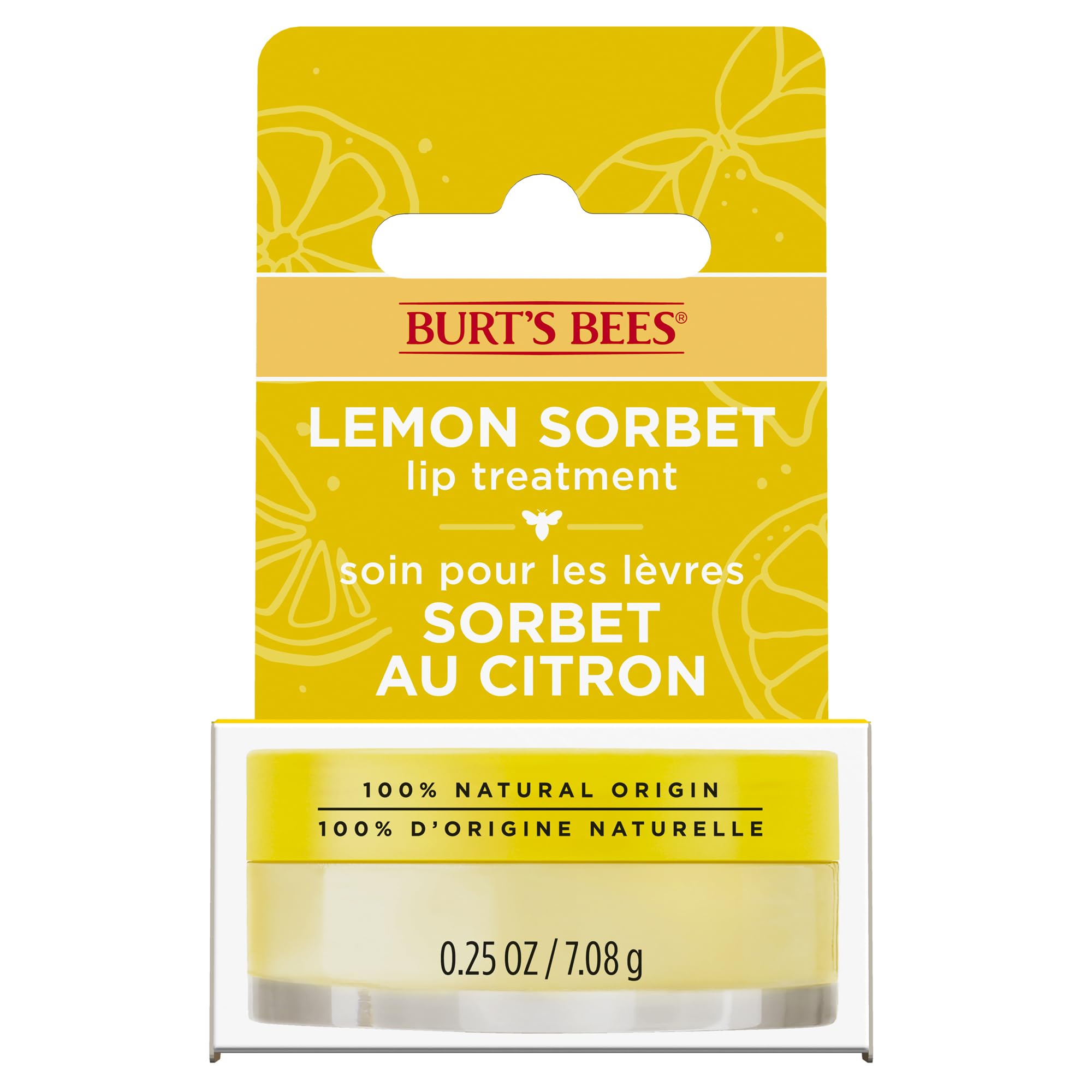 Burt's Bees Lip Mask, Lemon Sorbet Lip Treatment, Intense Lip Repair with Vitamin C & Jojoba Oil ...