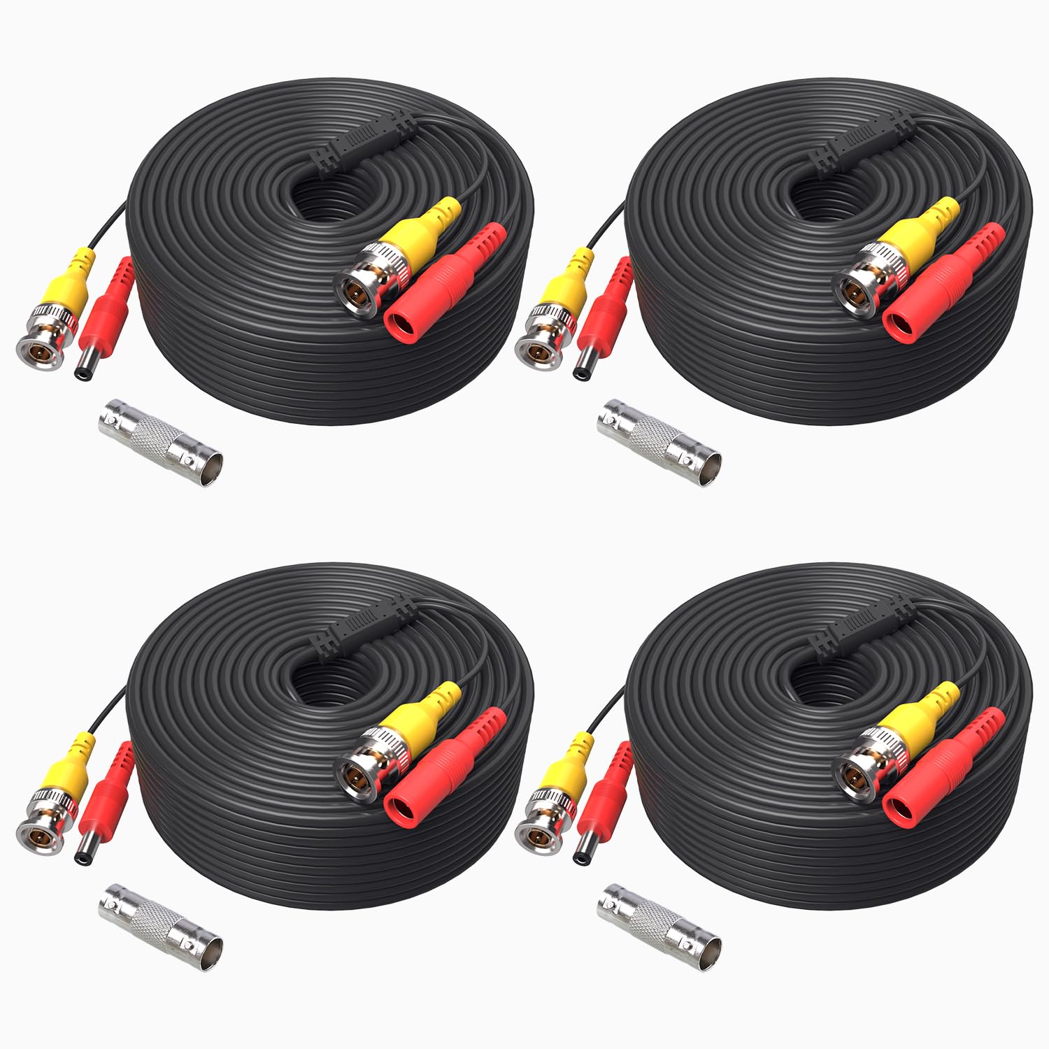 Amazon.com : ANNKE (4) 150 Feet Video Power Cable for Security Camera ...