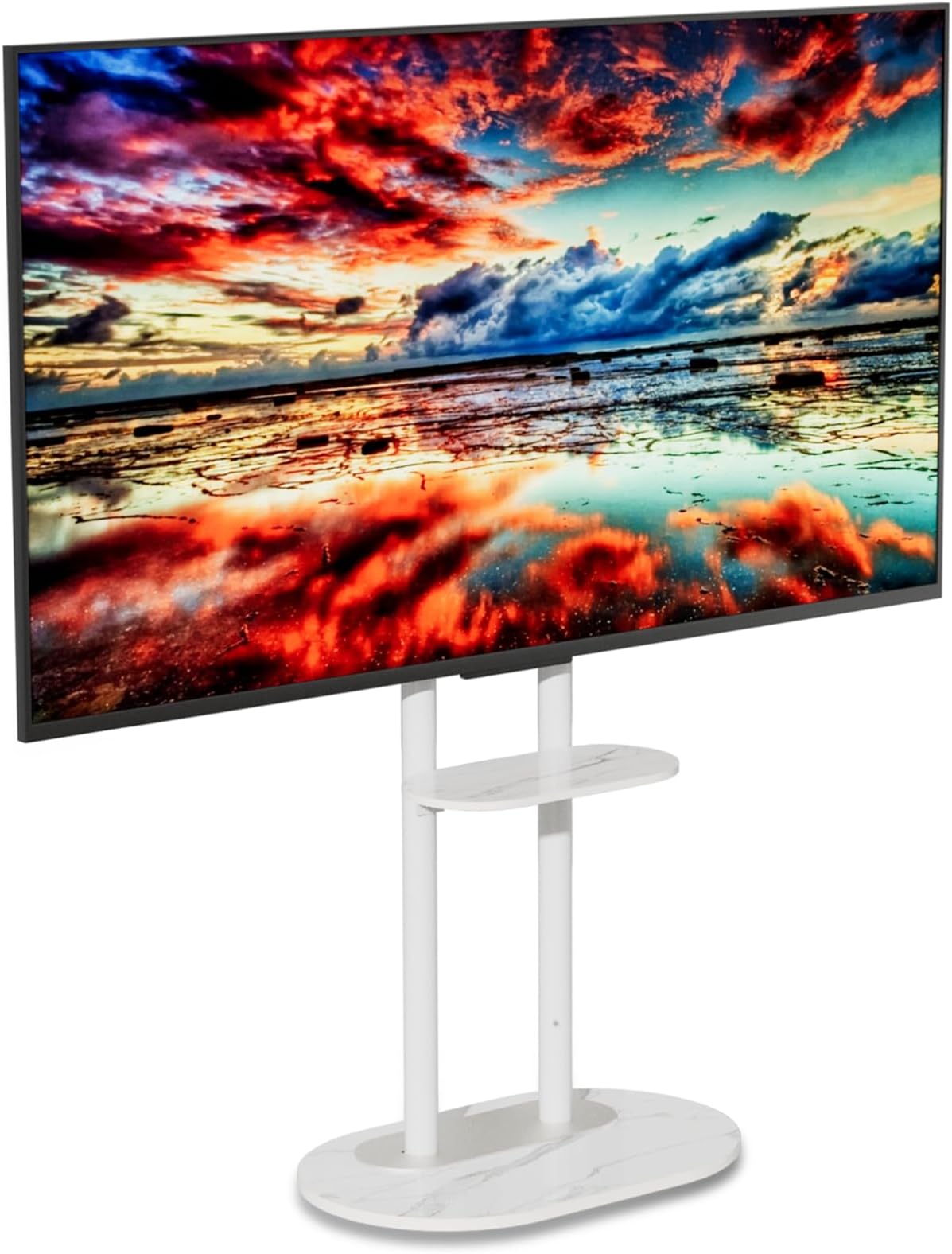 Amazon.com: Mobile Floor TV Stand for 18-45 inch Screen with RGB Lights ...