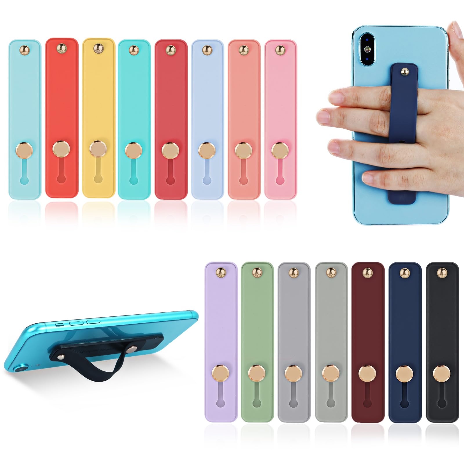 Amazon.com: cobee 15 Pcs Phone Loop Finger Holders, Telescopic Cell ...