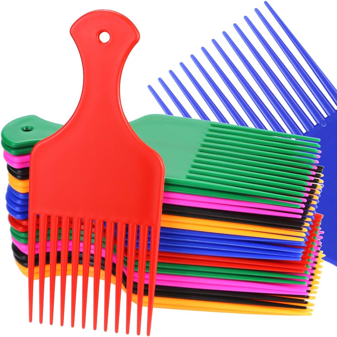 Amazon.com : Amersumer 24 Pcs Wide Lift Combs for Curly and Afro Hair ...