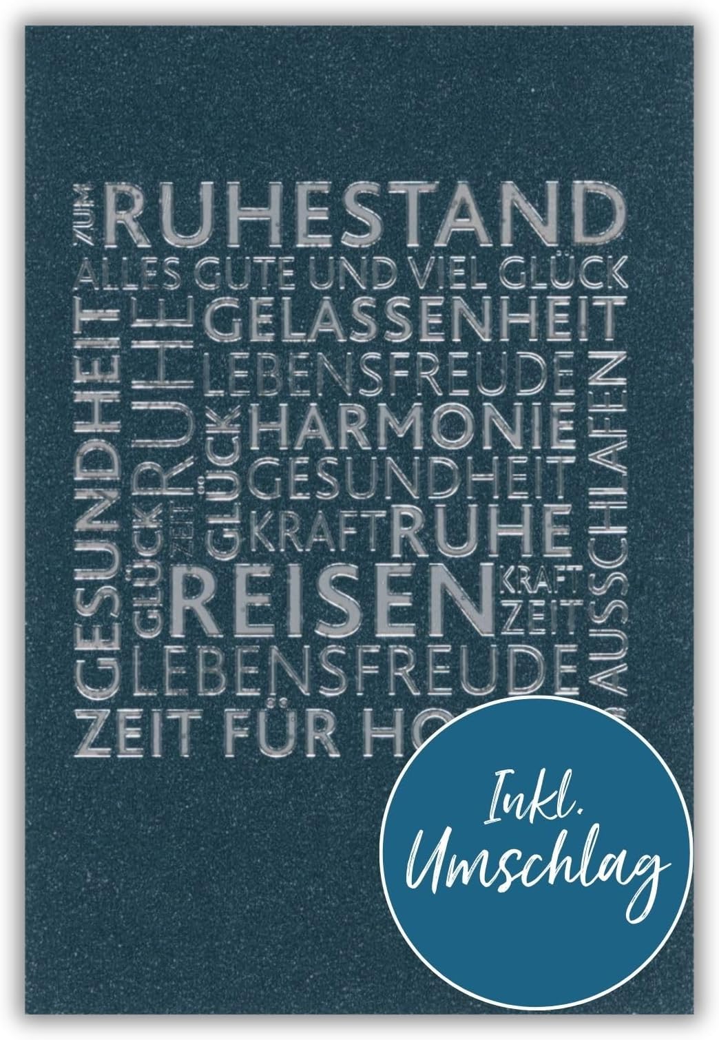 bsb Karte zum Ruhestand - Karte Abschied Kollege mit Wortwolke - Karte ...