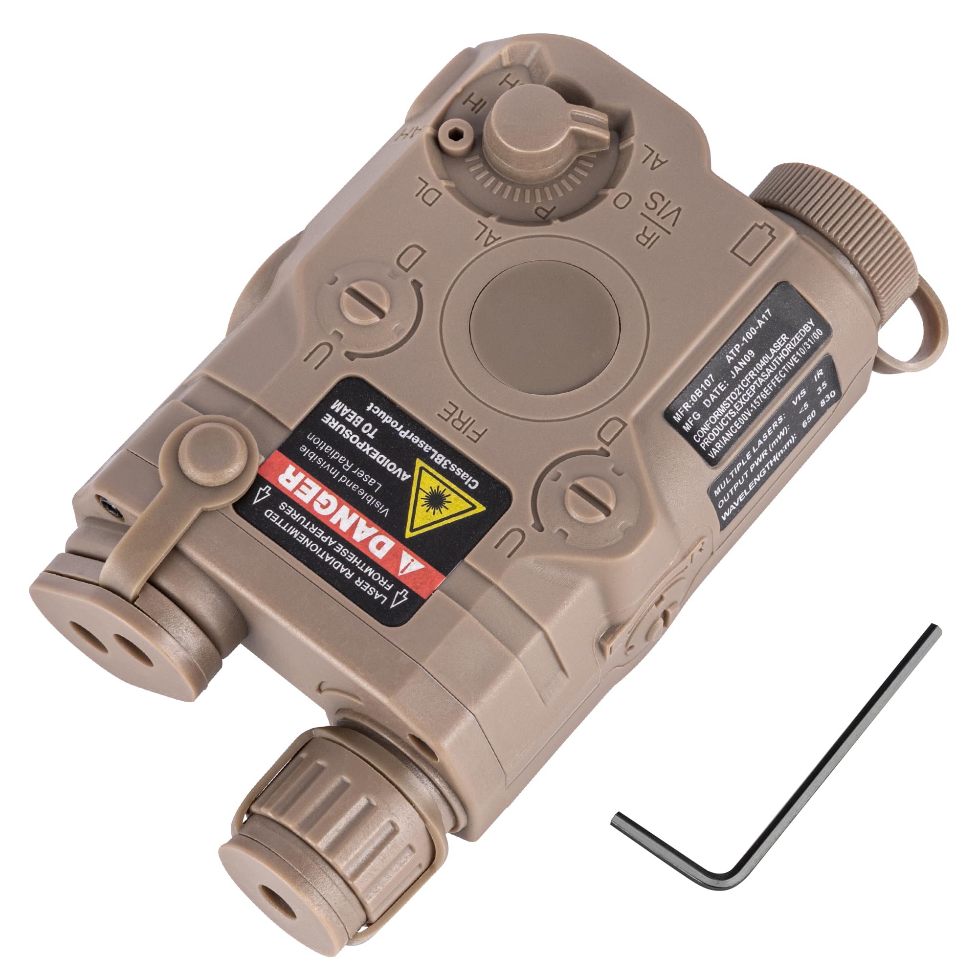 Amazon.com: ACTIONUNION Airsoft PEQ-15 PEQ Box Dummy Battery Box Case ...