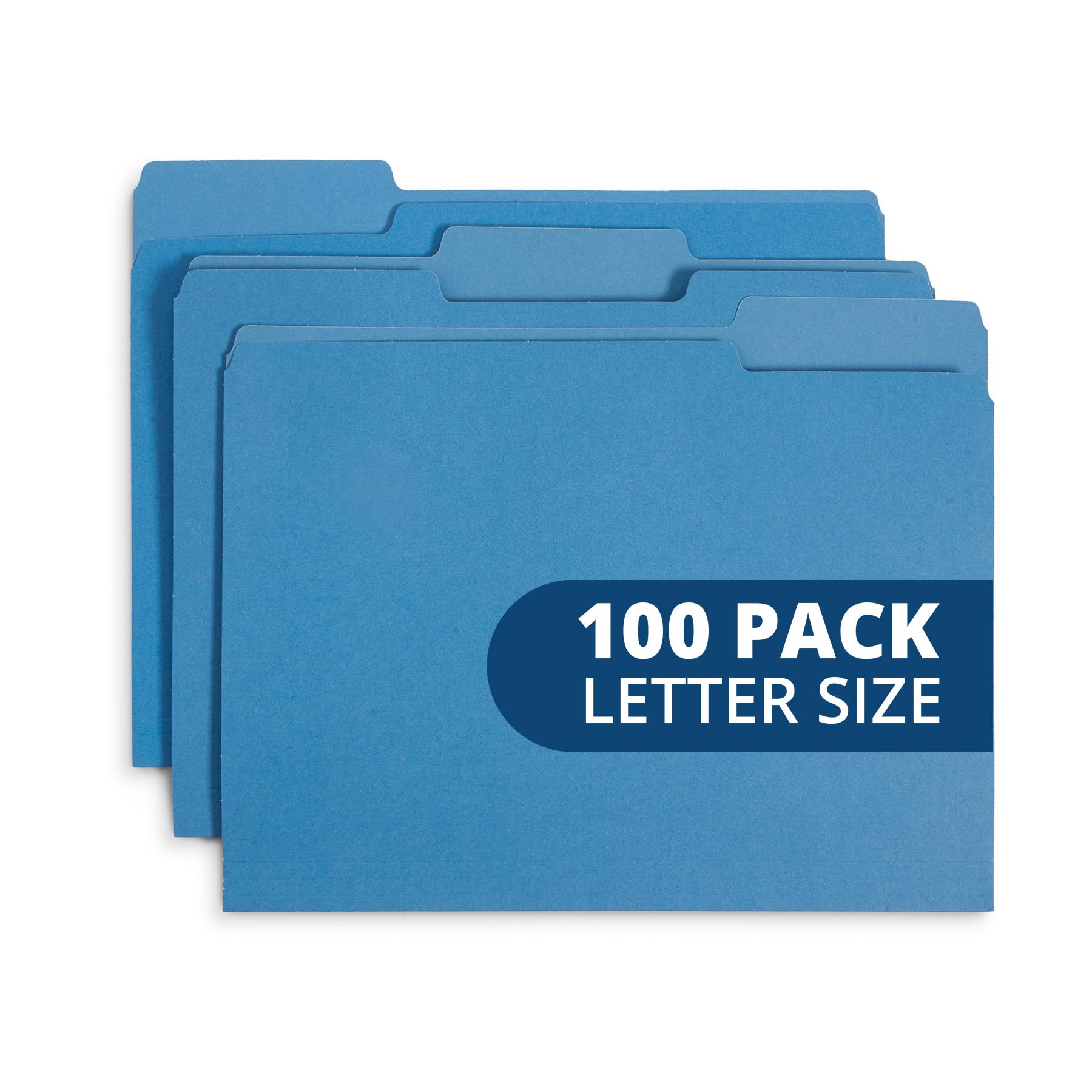 Snapklik.com : File Folder, 1/3 Cut Tab, Letter Size, Blue, Great For ...