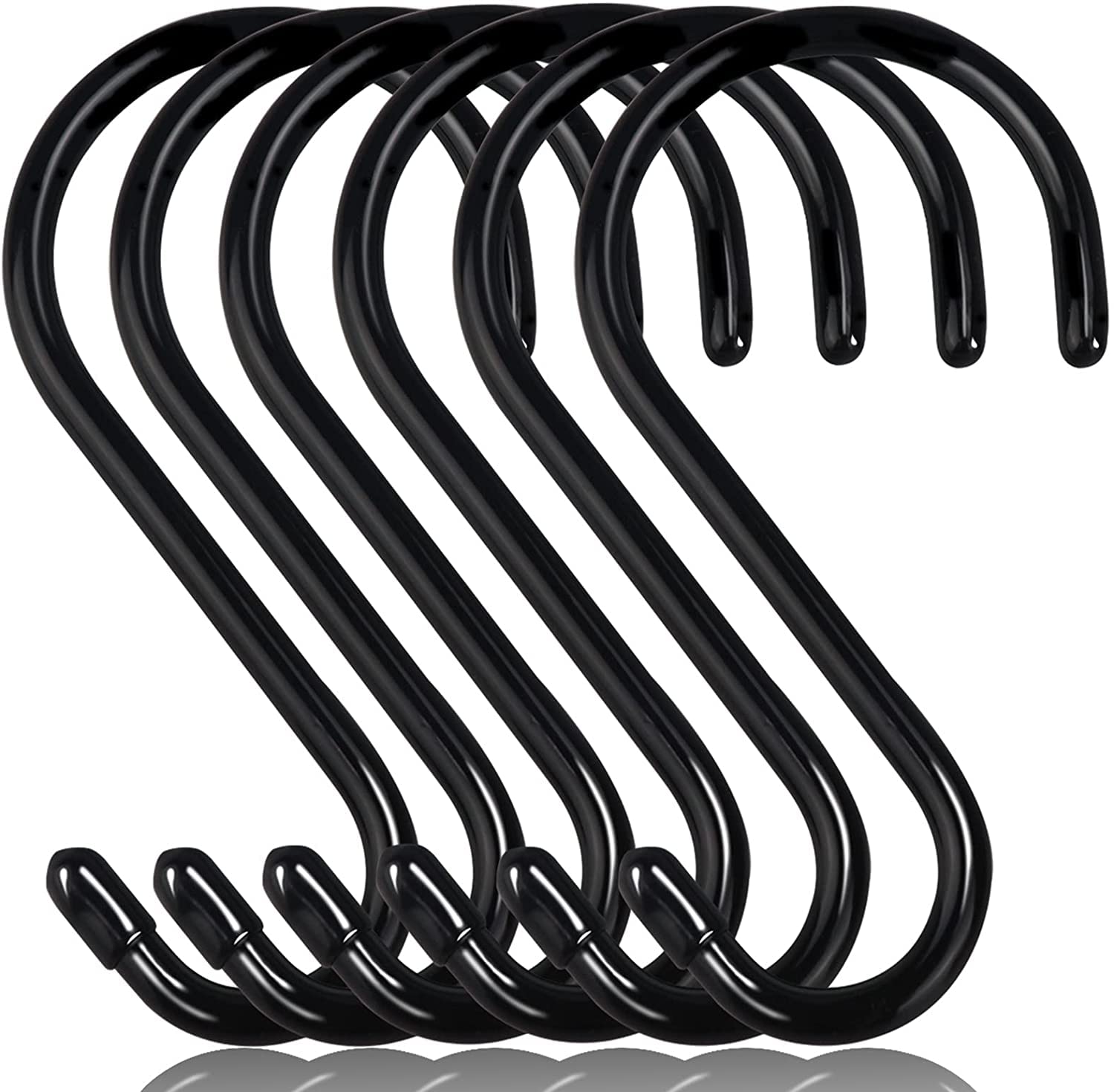 6 Inch Heavy Duty S Hooks,Large Vinyl Coated S Hooks for Hanging Plants ...