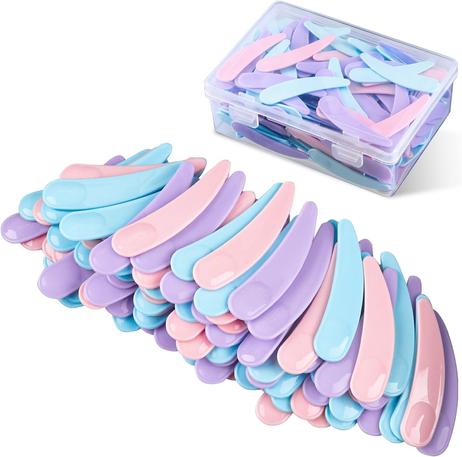 Amazon.com : TUZAZO 200pcs Mini Spatula for Cosmetics, Bulk Disposable ...