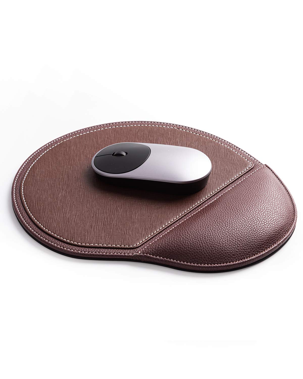 SANQIANWAN Mouse Pad with Wrist Support Mouse Pad Leather Gaming Mouse ...