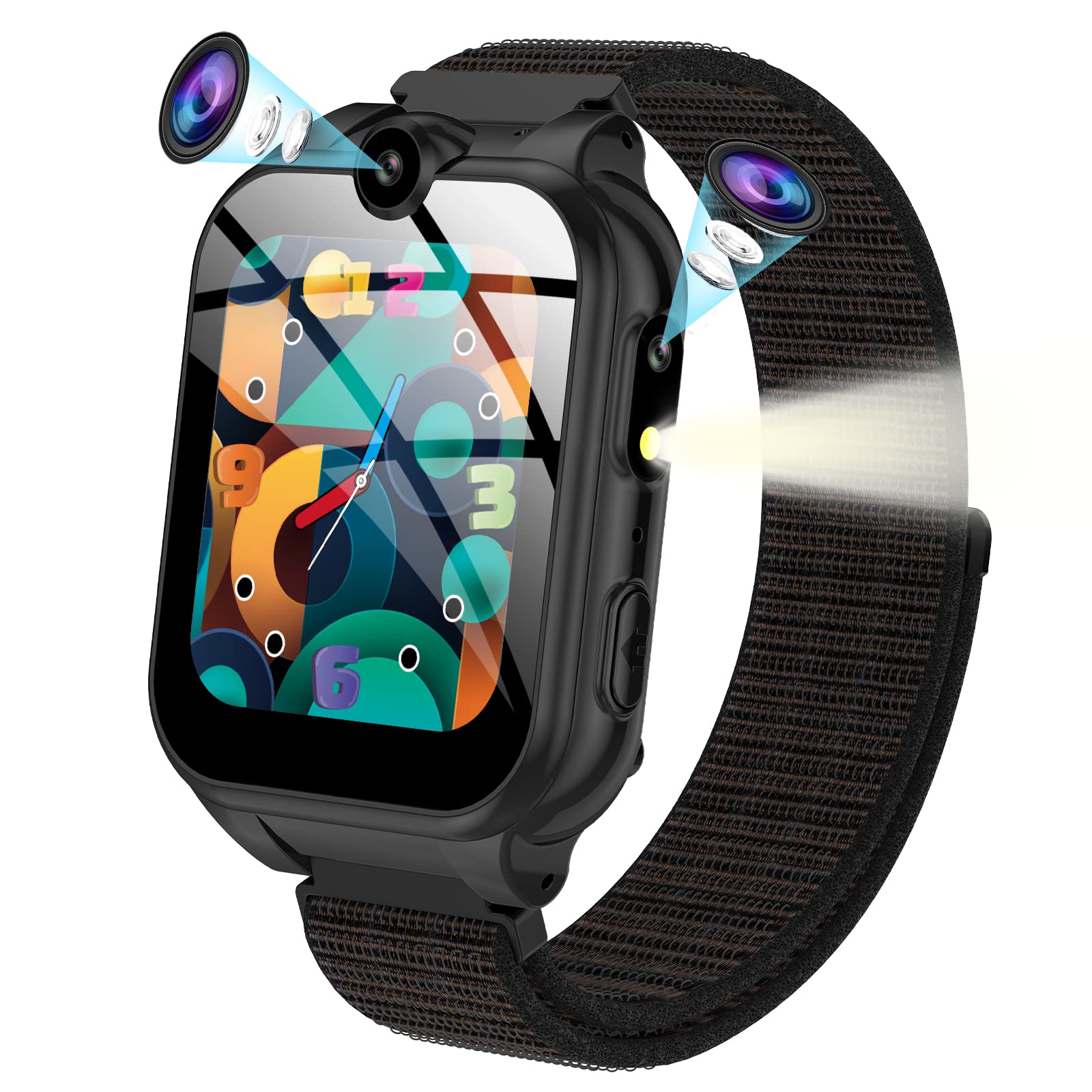 Amazon.com: PTHTECHUS Smart Watch,SmartWatch for Kids Girls Audio ...