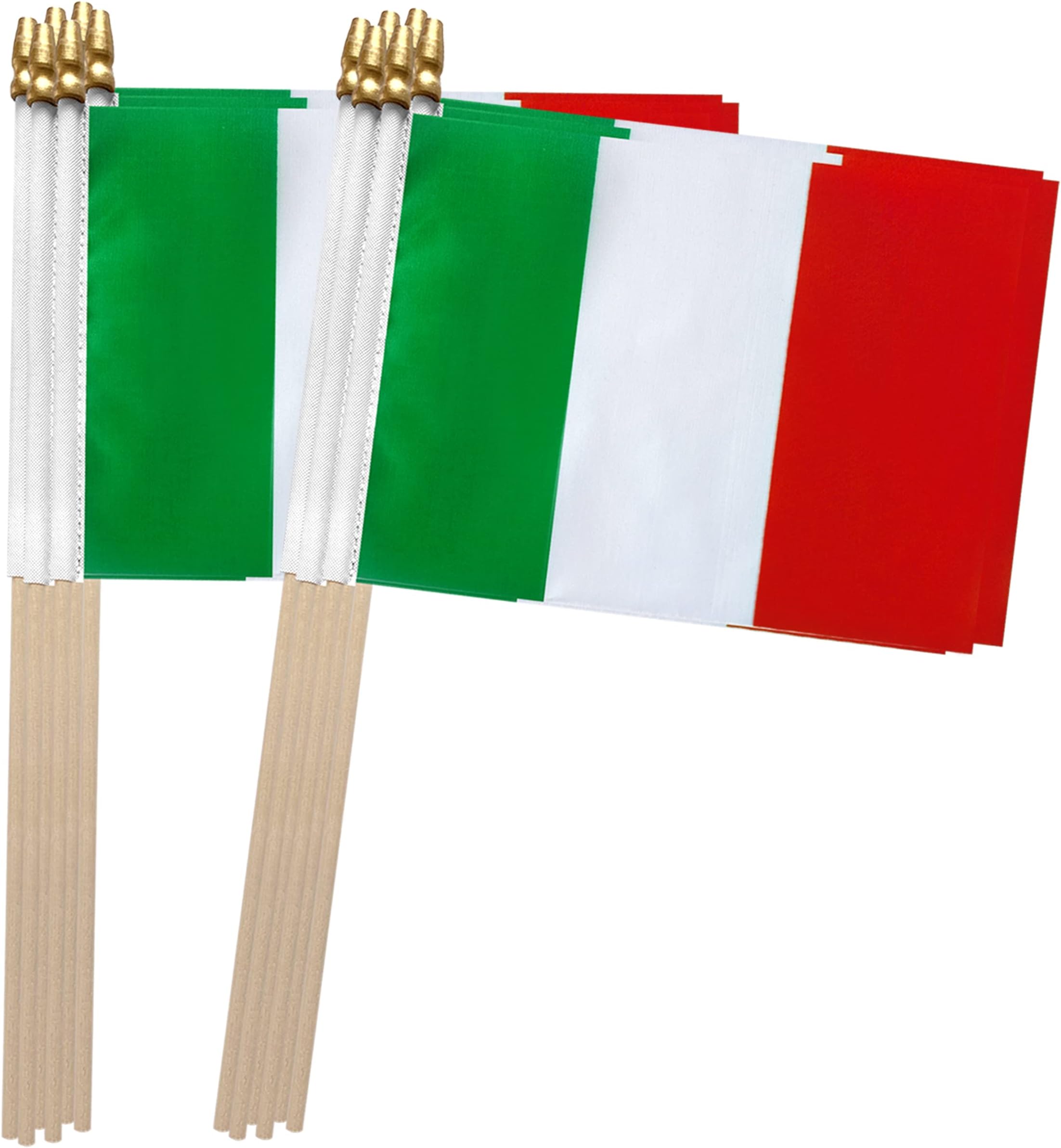 Amazon.com : TSMD Italy Stick Flag Italian Small Mini Hand Held Flags ...