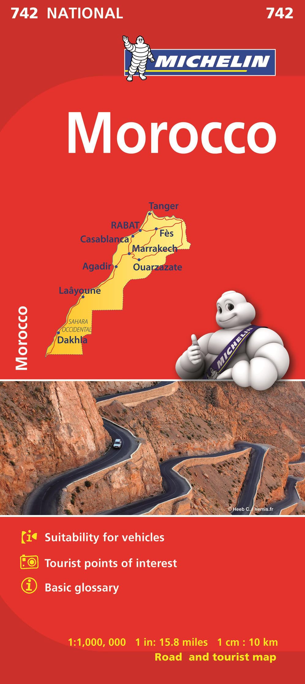Michelin Map Africa Morocco 742 Maps Country Michelin Map Folded ...
