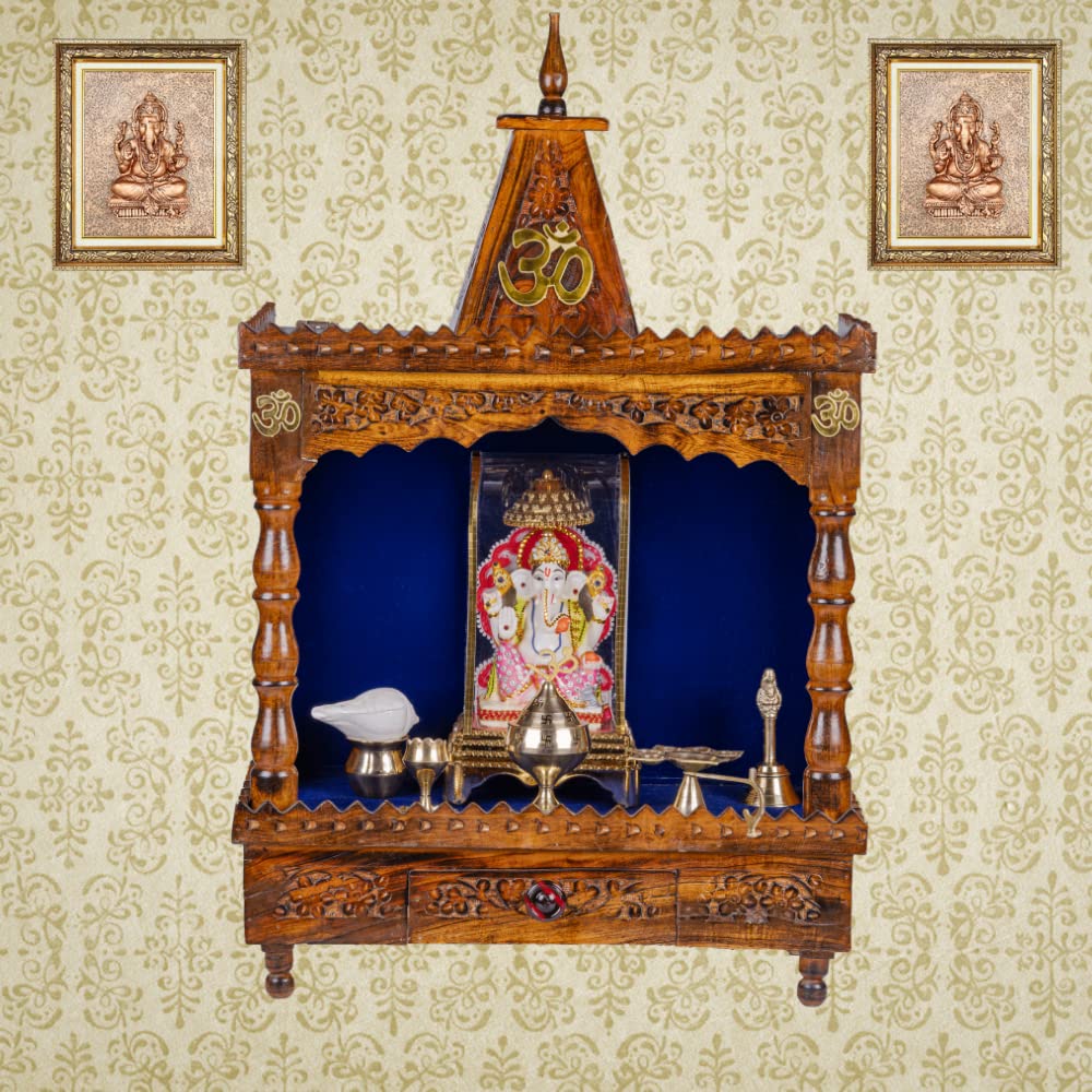 Buy Patiofy Temple for Home, Wooden Temple for Home Wall Hanging ...
